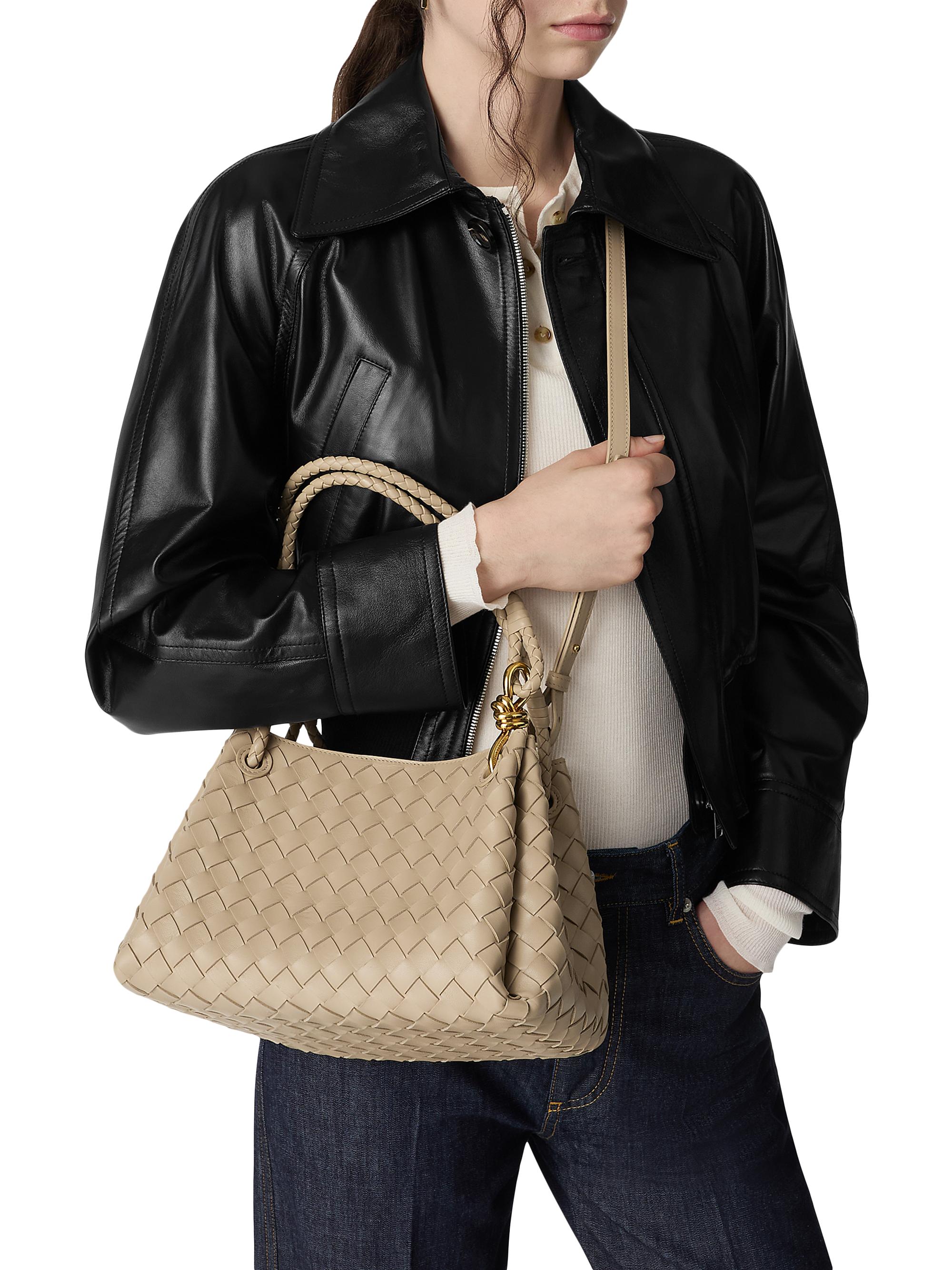 Bottega Veneta Medium Parachute Intrecciato Leather Shoulder Bag | Saks ...
