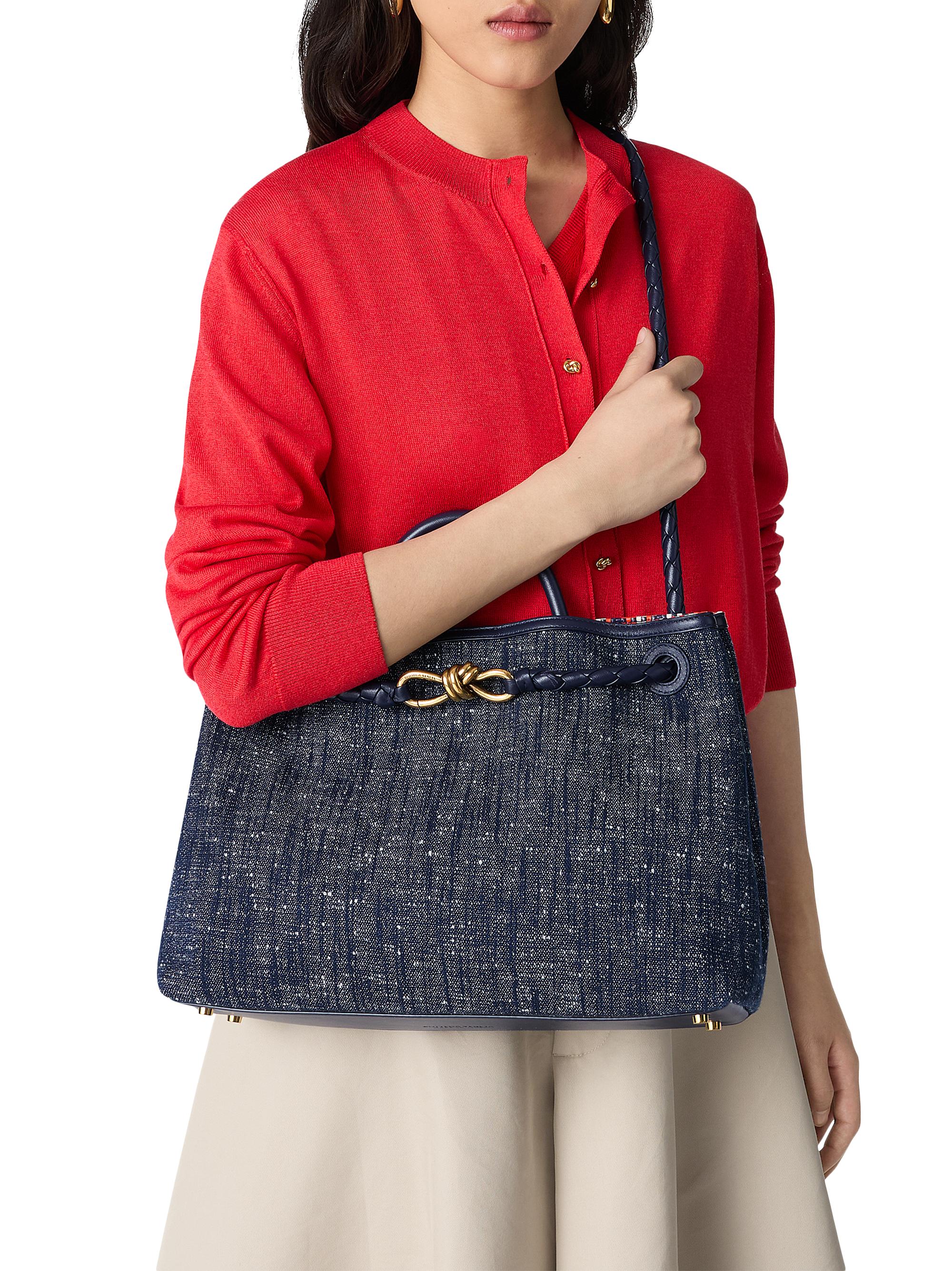 Bottega Veneta Medium Andiamo Denim Tote Bag | Saks Fifth Avenue