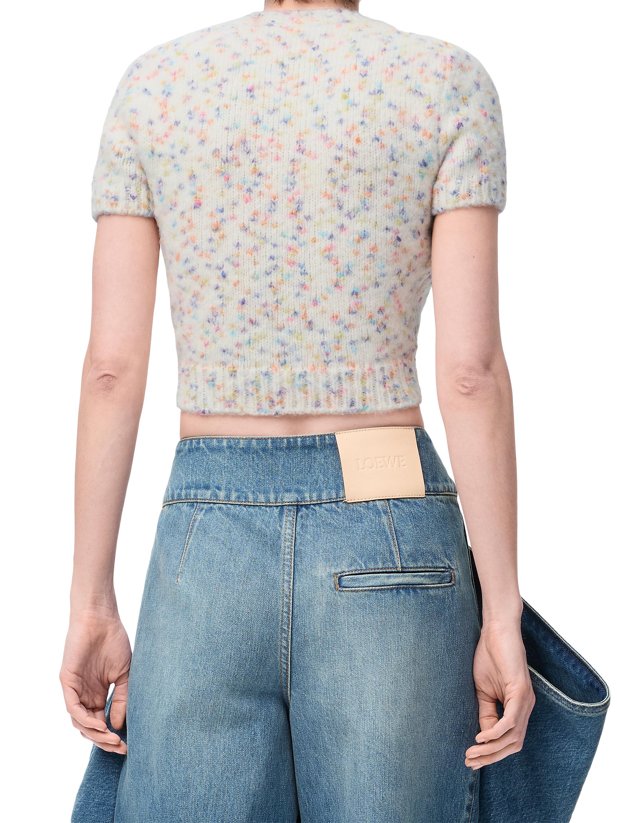 LOEWE Logo Wool-Blend Short-Sleeve Sweater | Saks Fifth Avenue