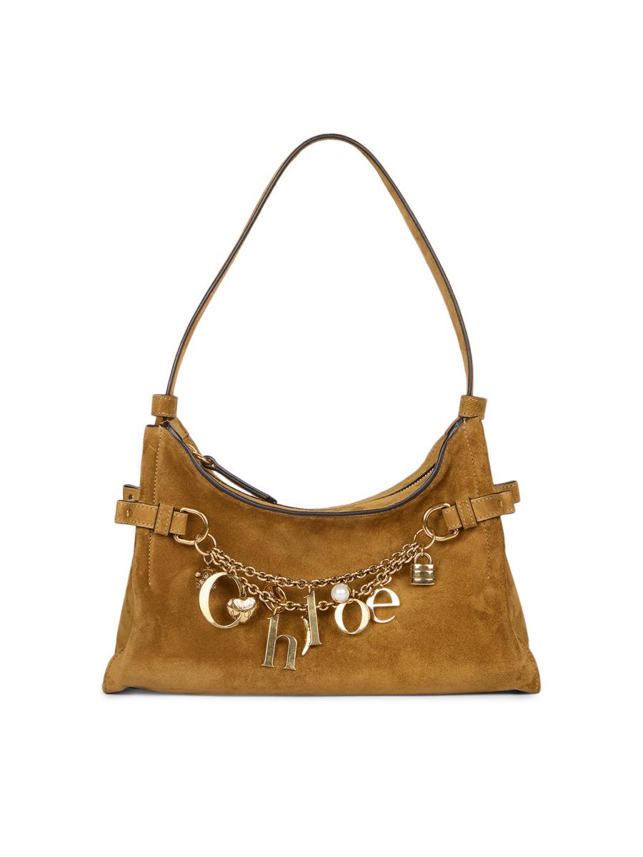Chloé Logo Suede Shoulder Bag | Saks Fifth Avenue