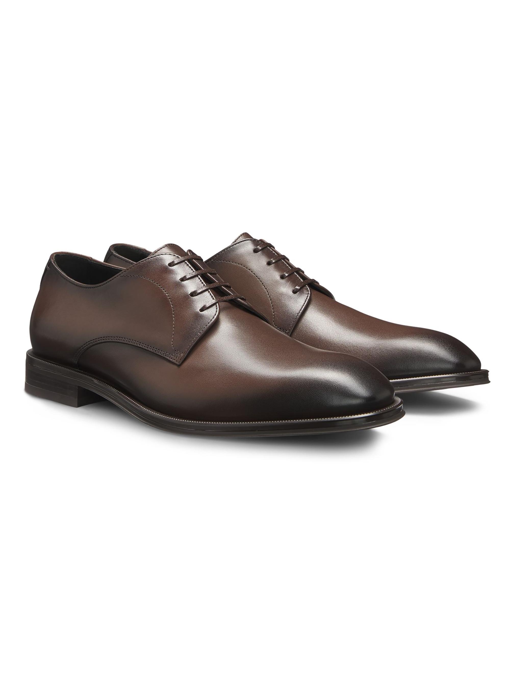 BOSS Leather Derby Shoes with Stitching Details | Saks Fifth Avenue
