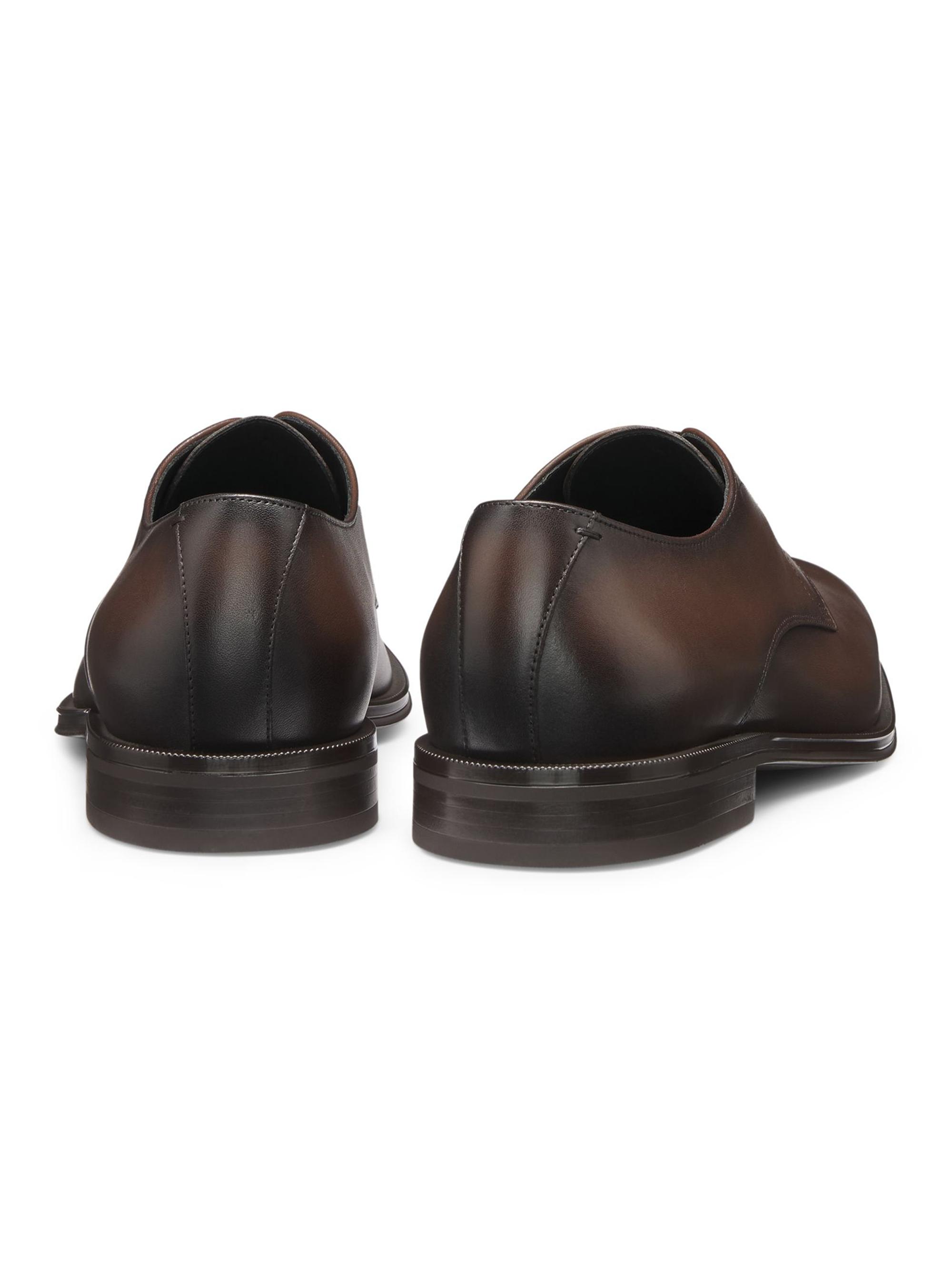 BOSS Leather Derby Shoes with Stitching Details | Saks Fifth Avenue