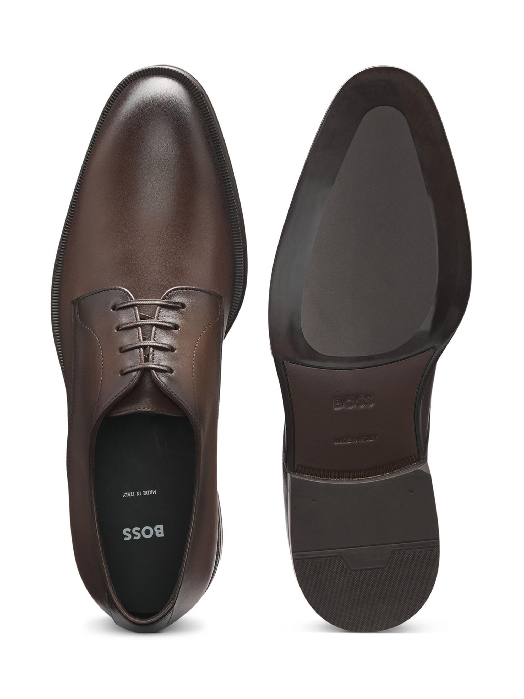 BOSS Leather Derby Shoes with Stitching Details | Saks Fifth Avenue