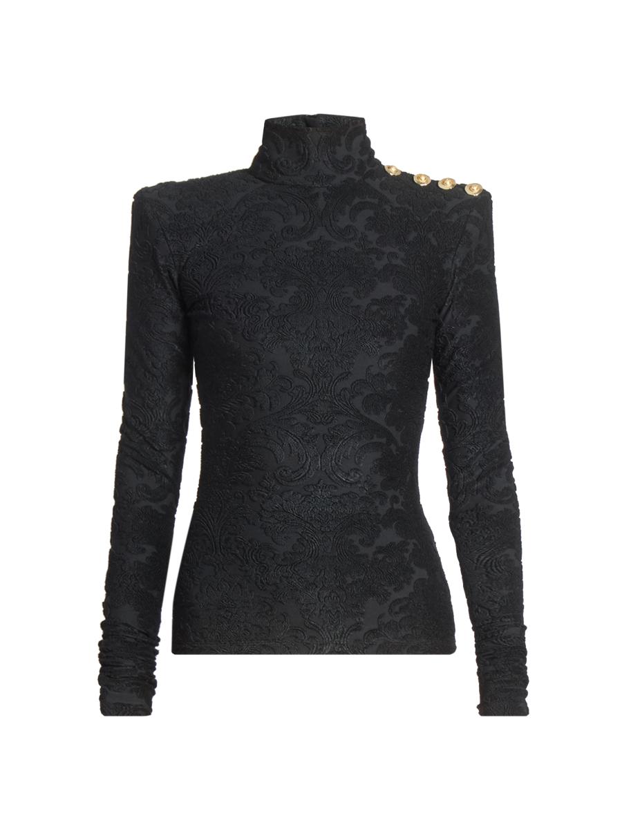 Balmain Baroque Jacquard Top | Saks Fifth Avenue