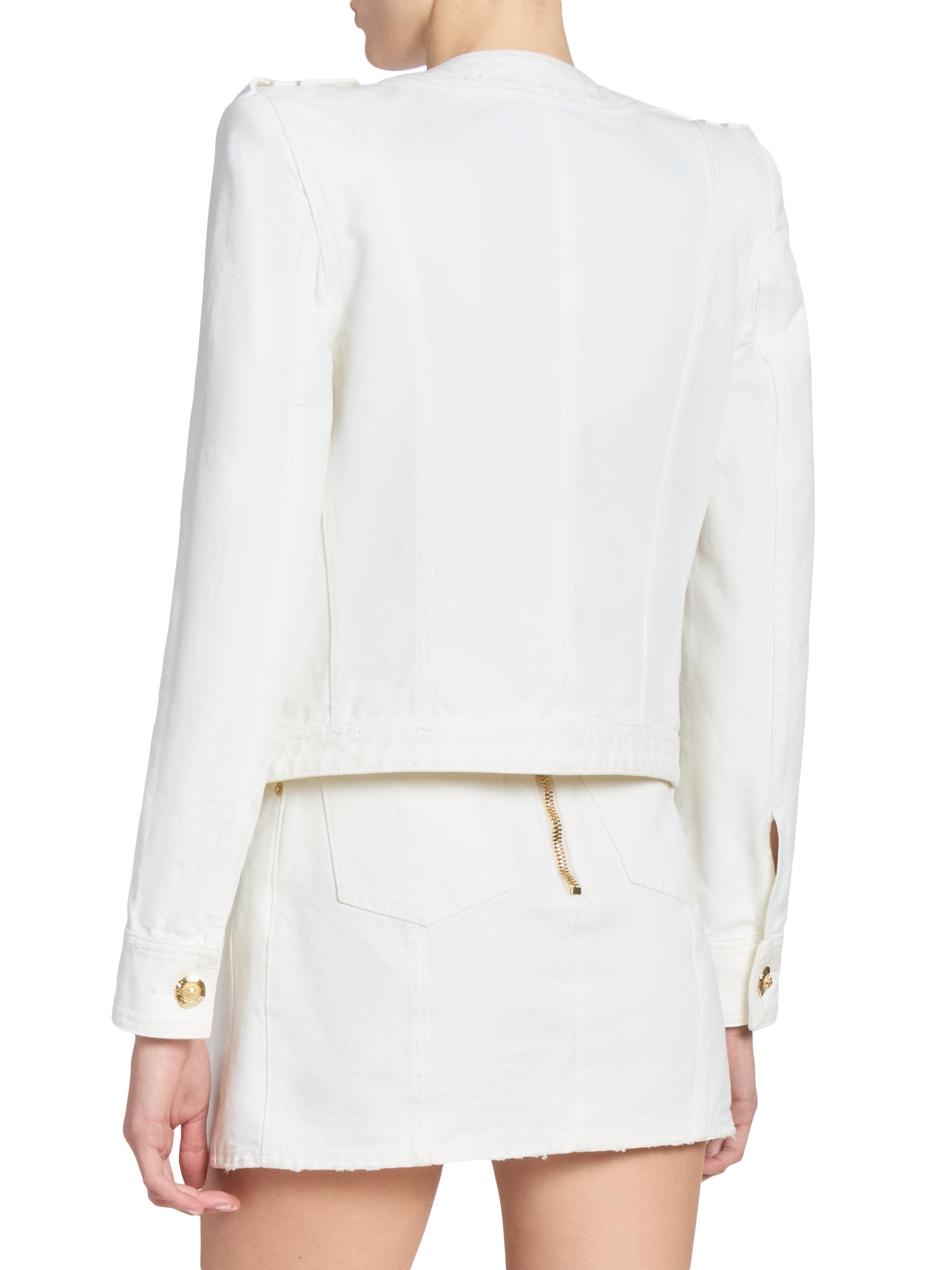 Balmain Cotton Denim Jacket | Saks Fifth Avenue