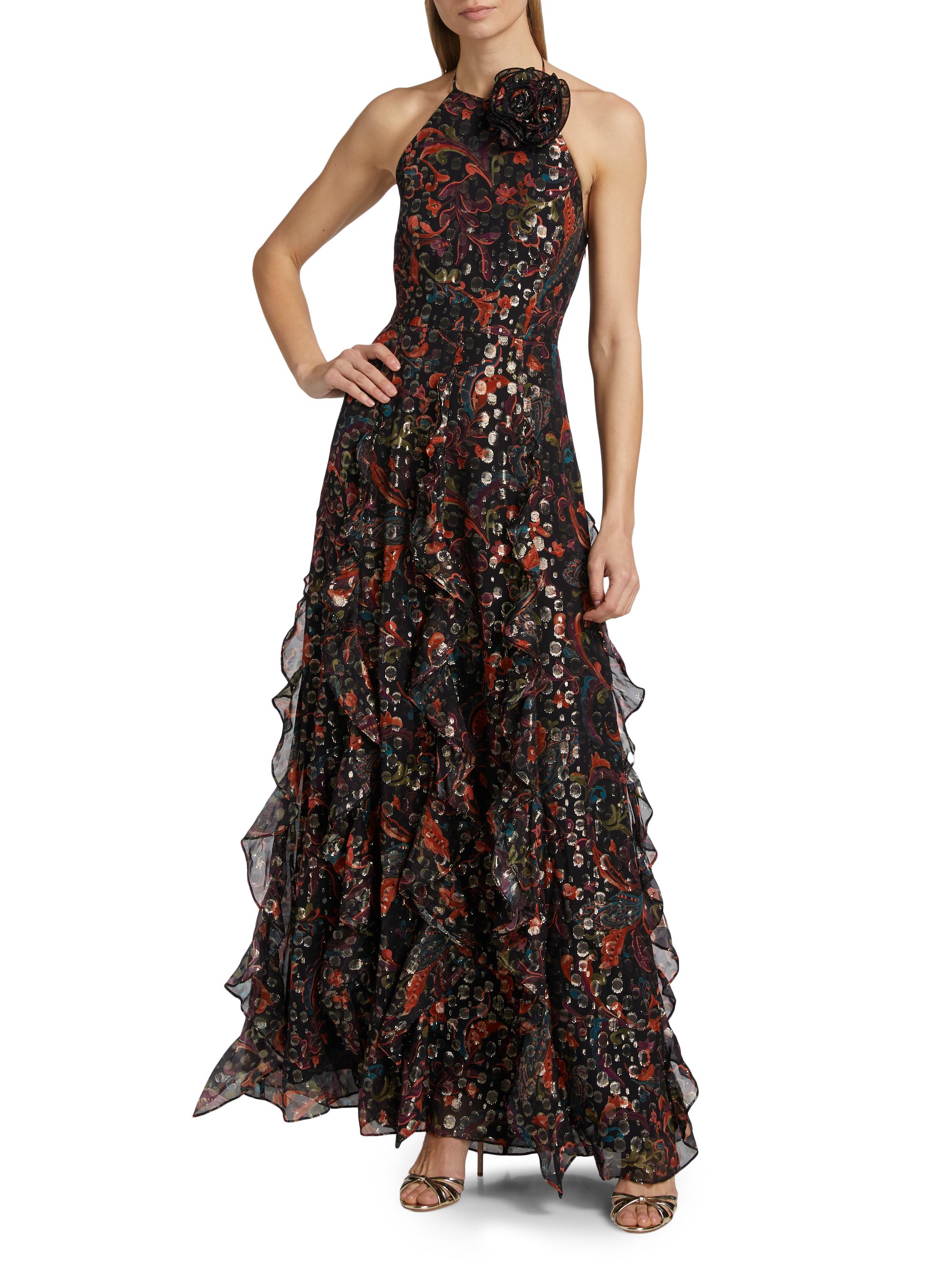 Ramy Brook Idella Printed Halterneck Gown | Saks Fifth Avenue