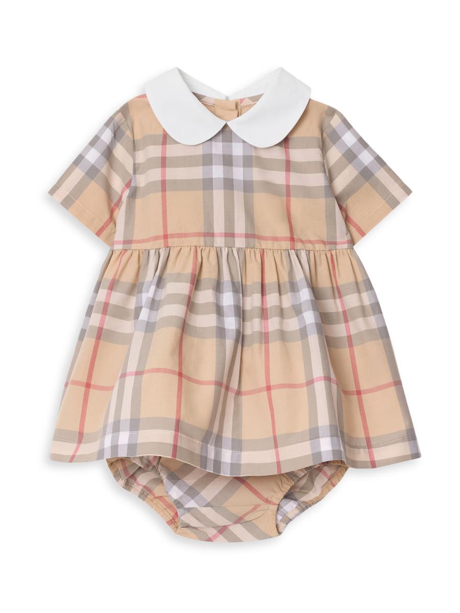 Burberry Baby Girl's Check Cotton Poplin Dress & Bloomers | Saks Fifth ...