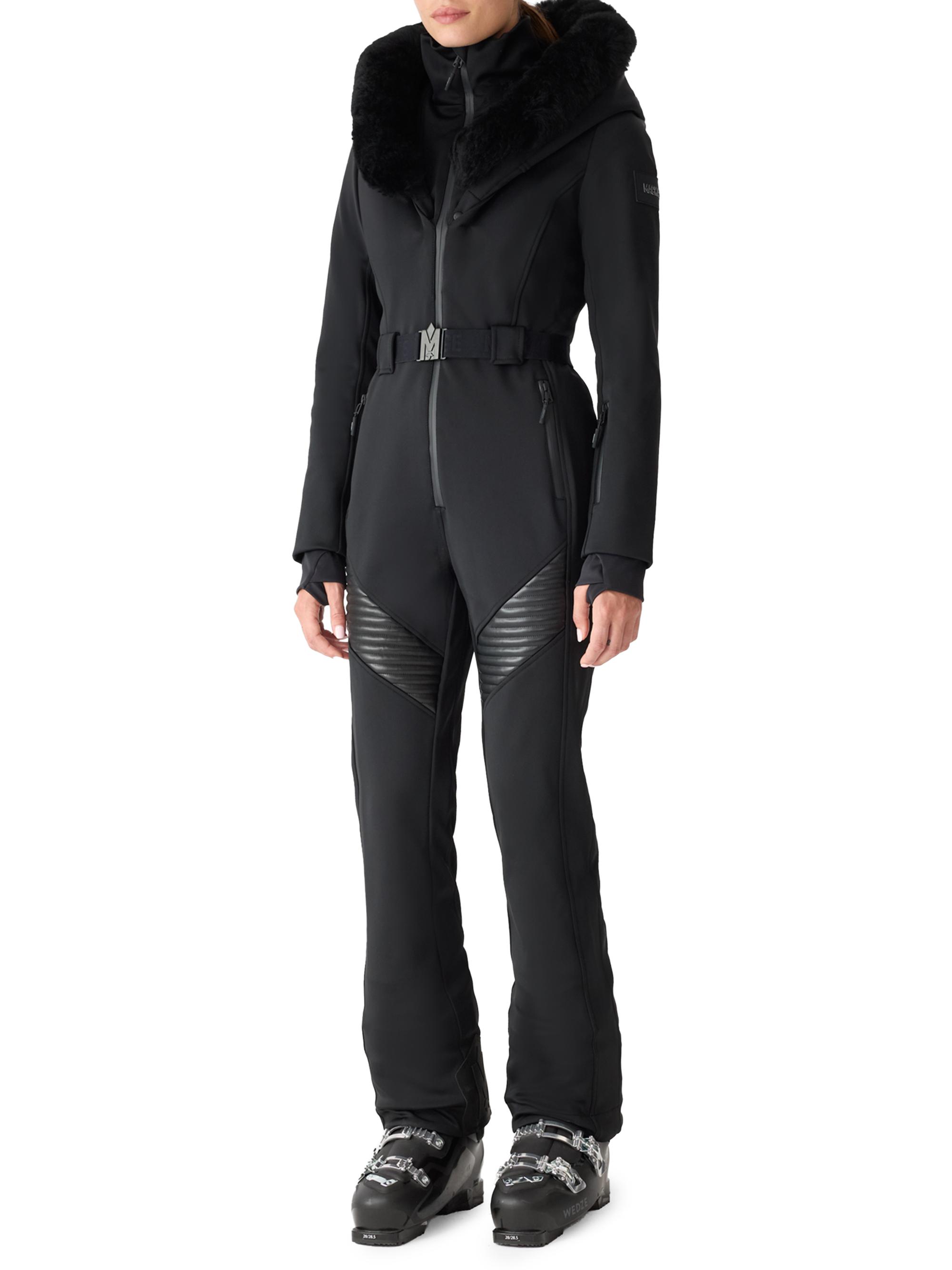 Mackage Elle Shearling Trim Ski Suit | Saks Fifth Avenue