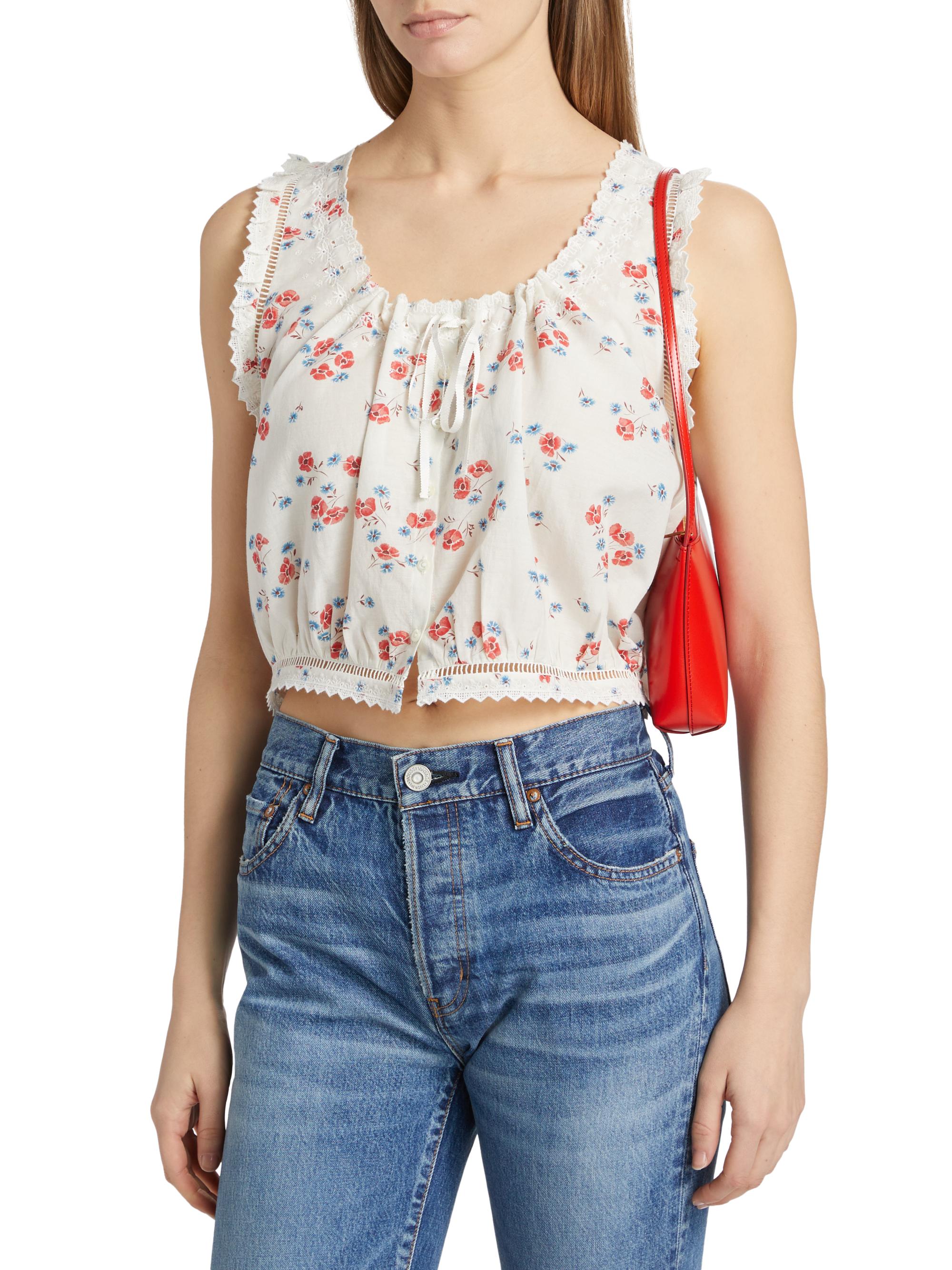 DÔEN Traveler Floral Top | Saks Fifth Avenue