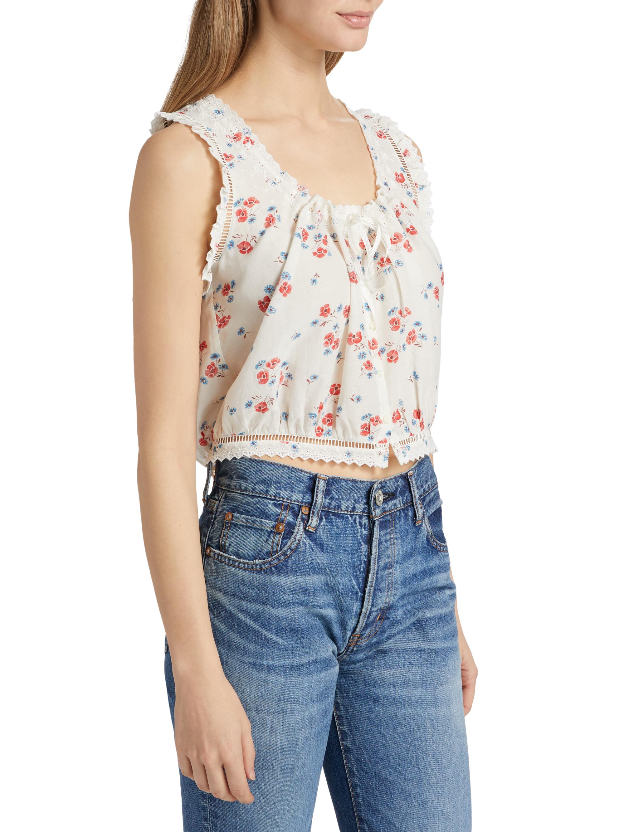 DÔEN Traveler Floral Top | Saks Fifth Avenue