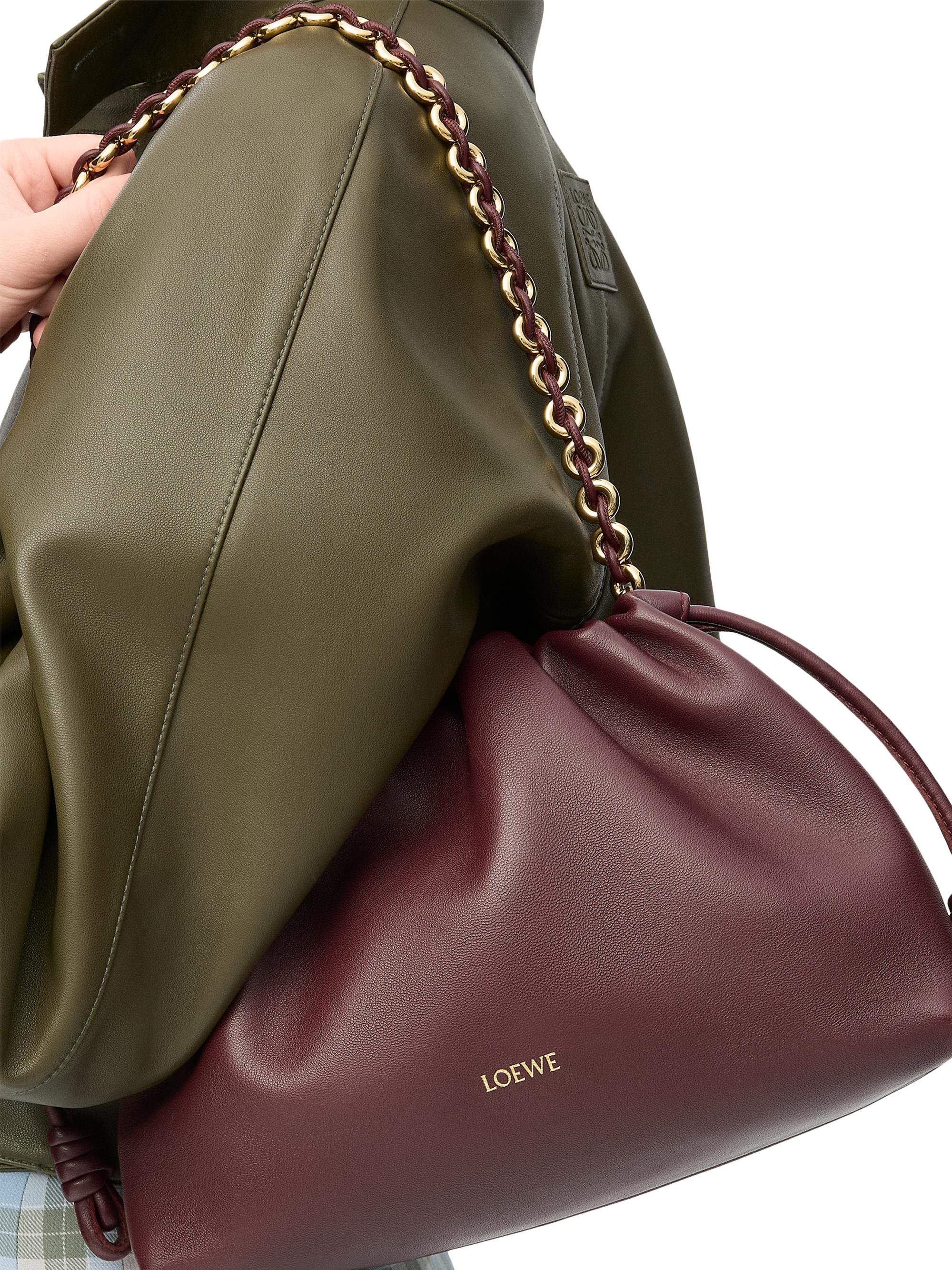LOEWE Medium Flamenco Chain Leather Purse | Saks Fifth Avenue