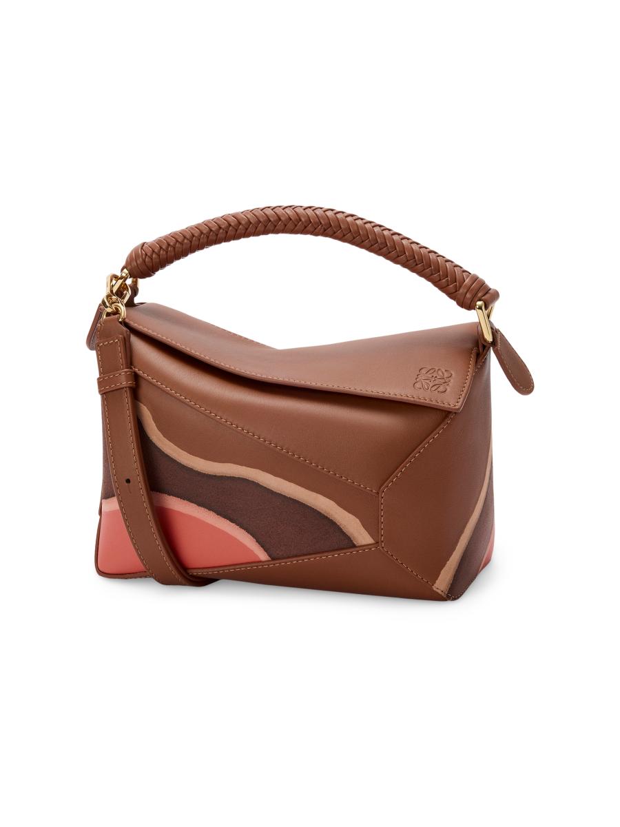 LOEWE Puzzle Edge Landscape Leather Top Handle Bag | Saks Fifth Avenue
