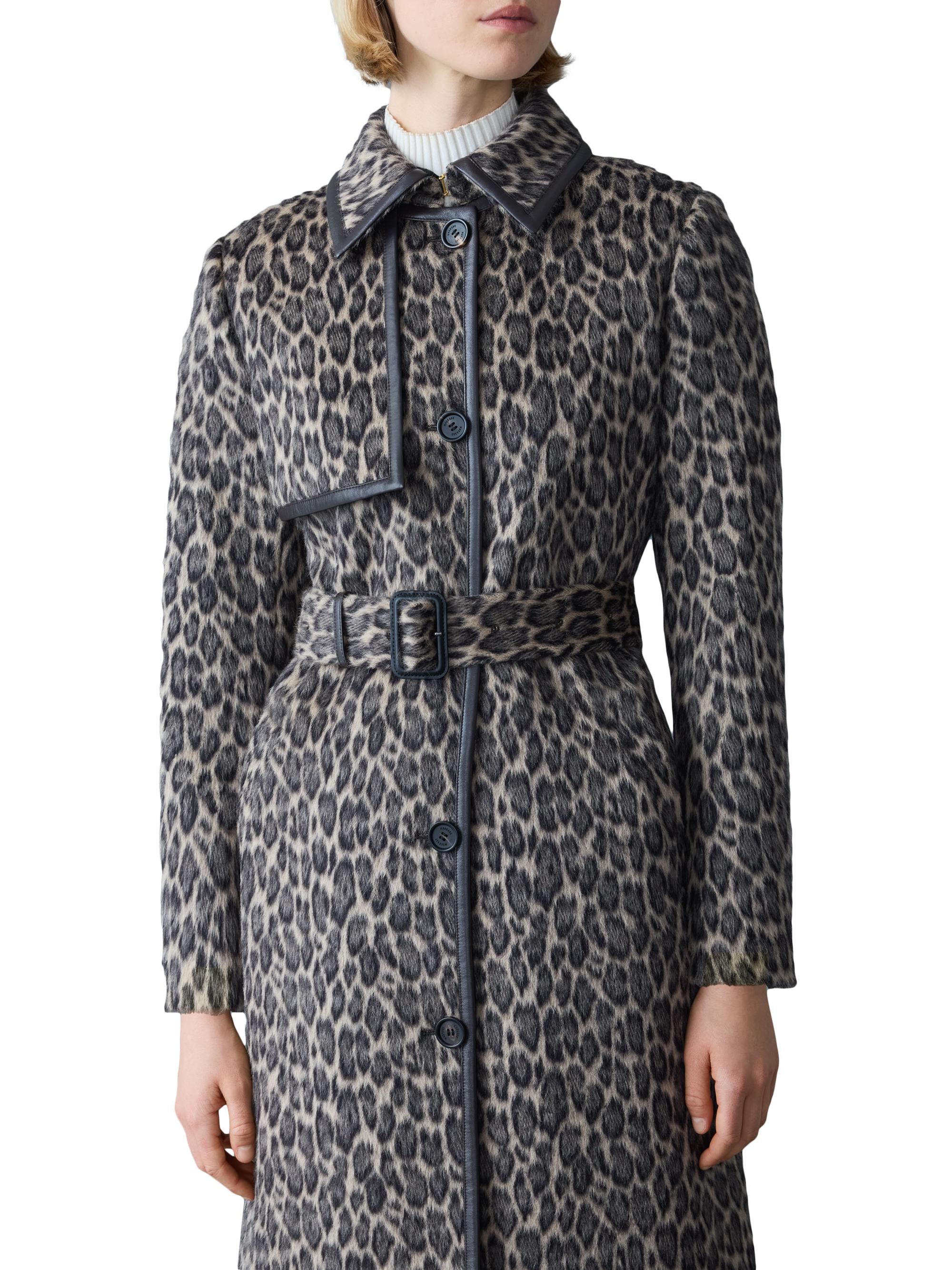 Mackage Zeva Animal-Printed Wool-Blend Coat | Saks Fifth Avenue