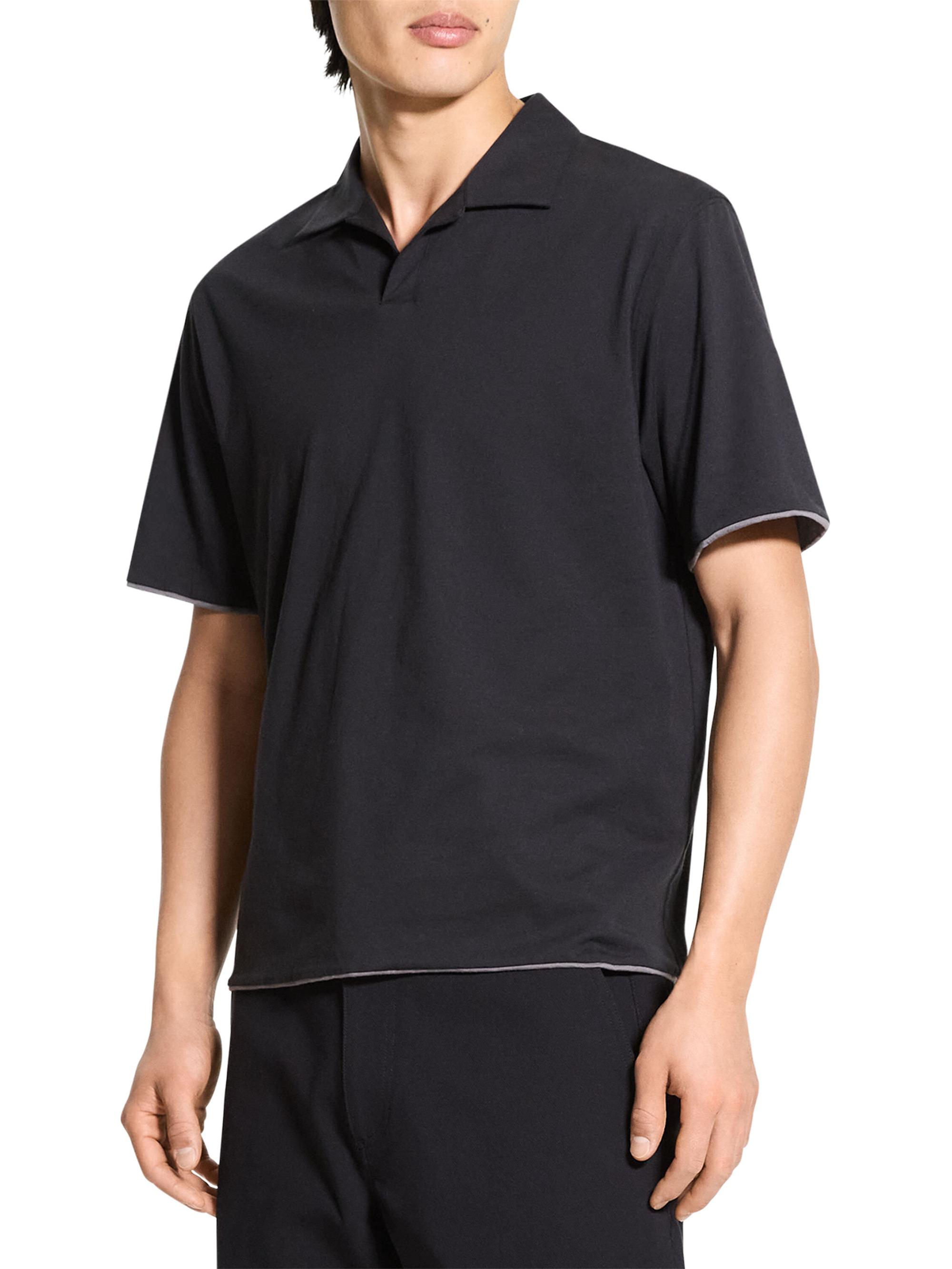 Theory Double-Layered Cotton Polo Shirt | Saks Fifth Avenue