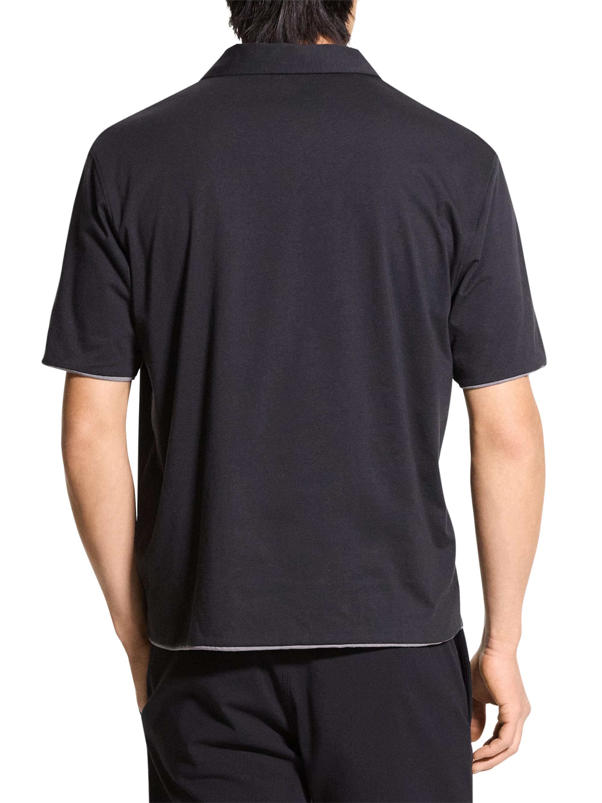 Theory Double-Layered Cotton Polo Shirt | Saks Fifth Avenue