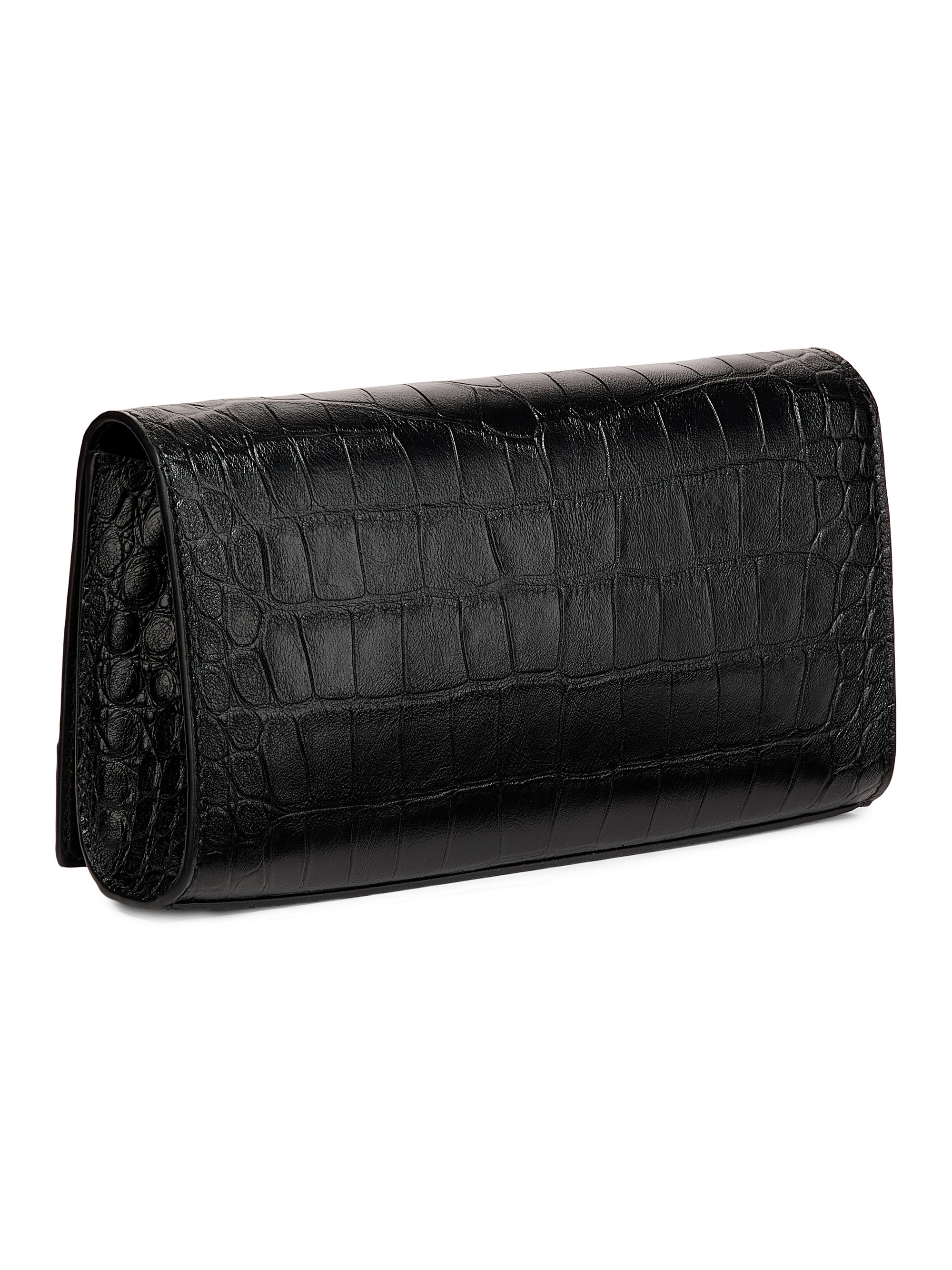 Balenciaga Le City Croc-Embossed Leather Wallet | Saks Fifth Avenue