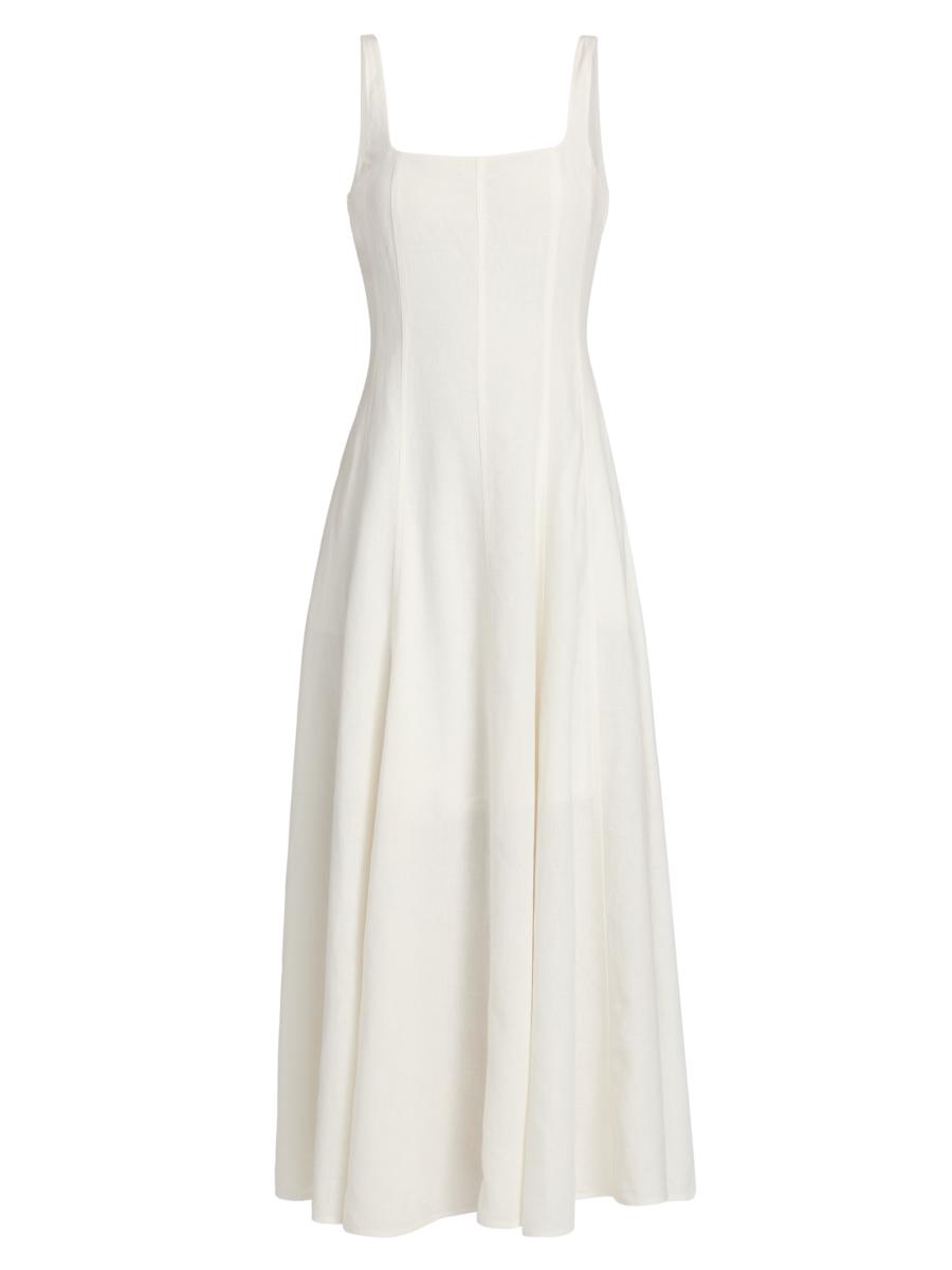 Nicholas the Label Athena Linen-Blend Paneled Maxi Dress | Saks Fifth ...