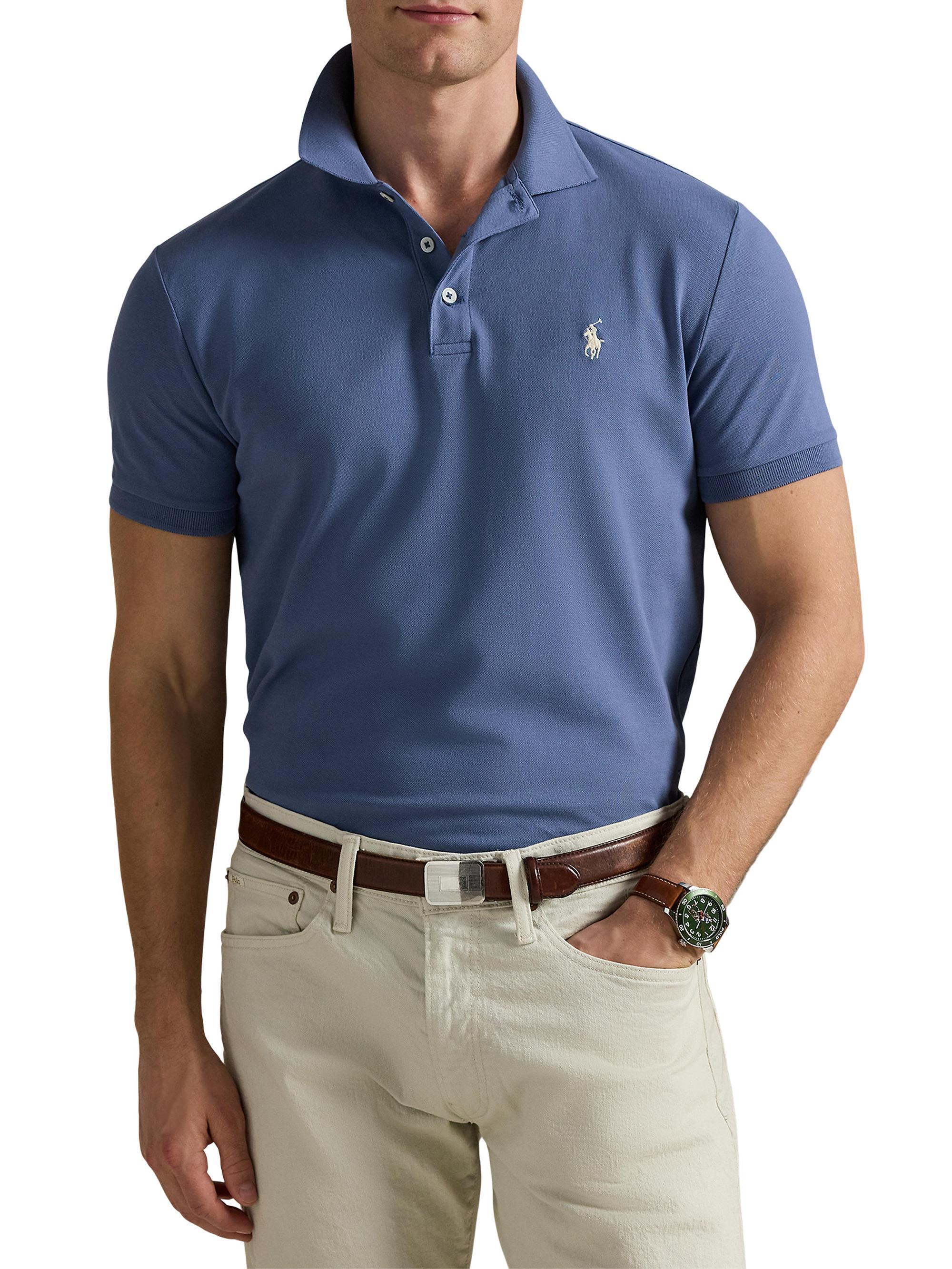 Polo Ralph Lauren Custom-Slim-Fit Stretch Mesh Polo Shirt | Saks Fifth ...