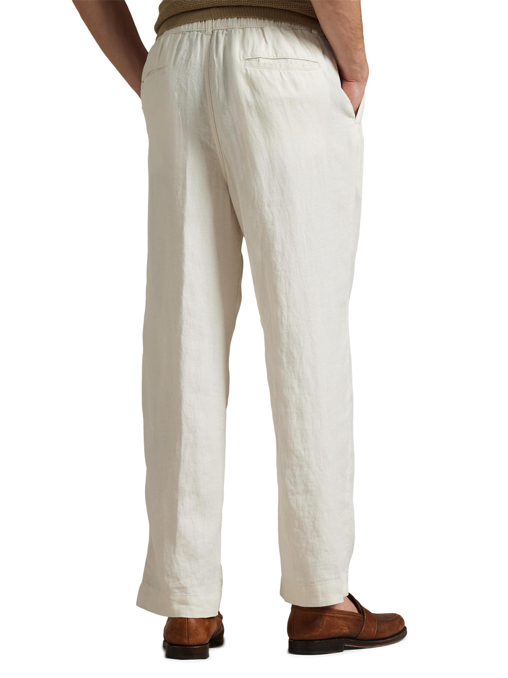 Polo Ralph Lauren Lateef Relaxed-Fit Pleated Linen Pants | Saks Fifth ...