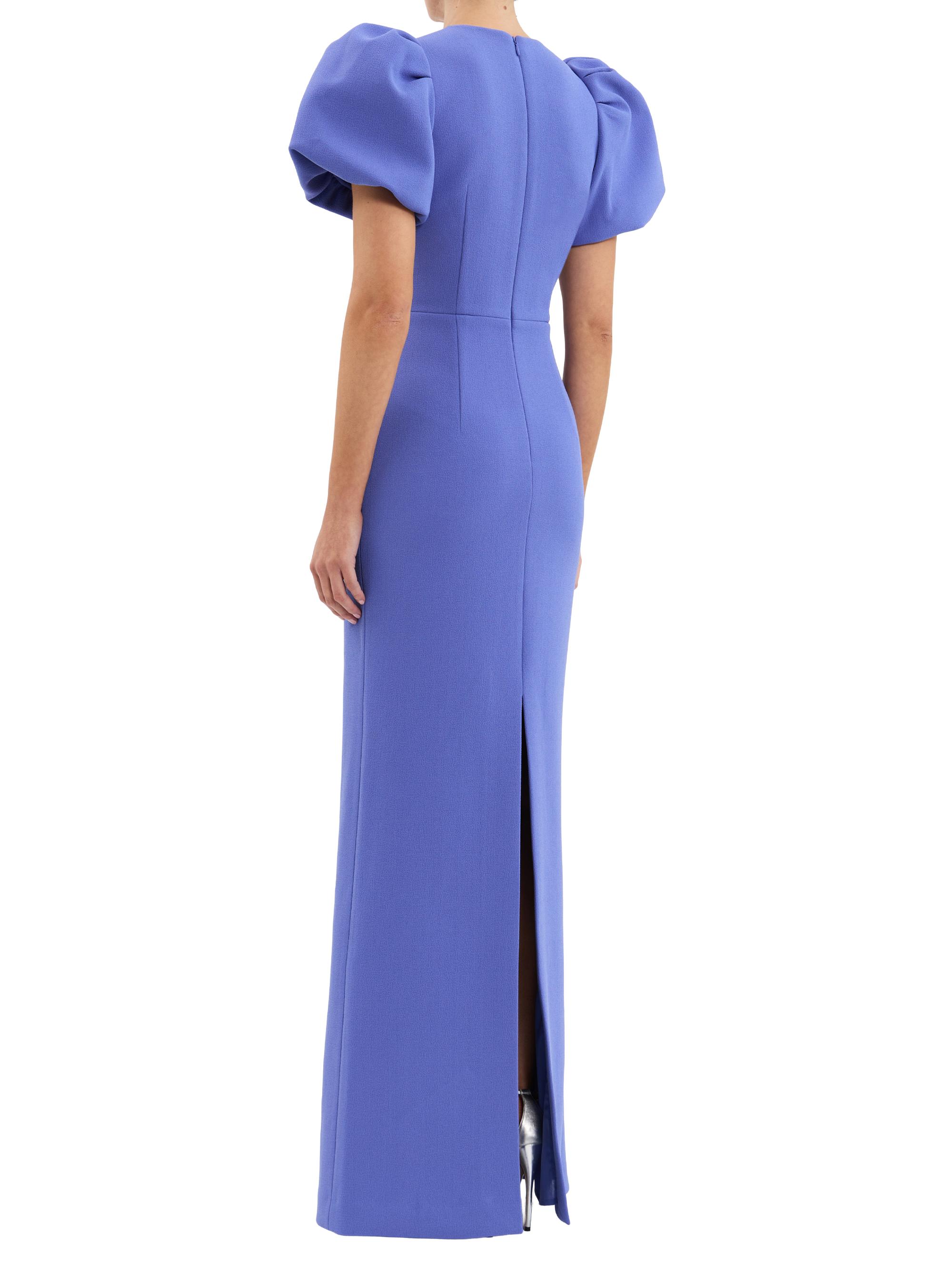 Rebecca Vallance Violette Puff-Sleeve Bow Gown | Saks Fifth Avenue