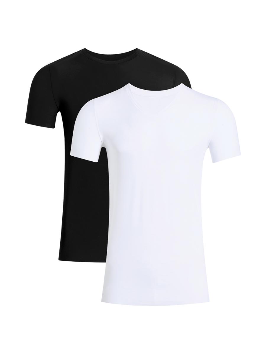 Commando Microfiber Crewneck Undershirt Set, 2-Pack | Saks Fifth Avenue
