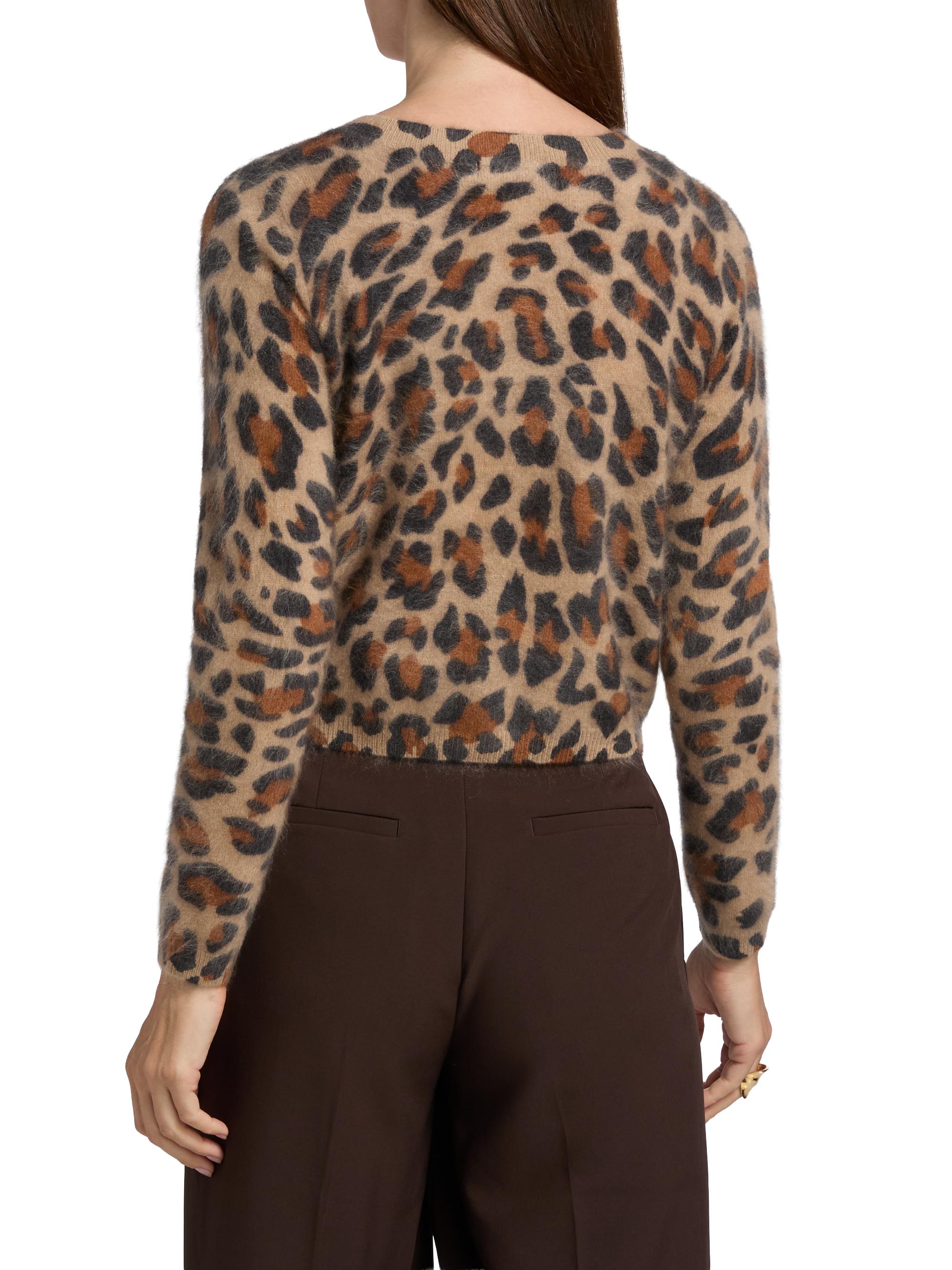 Elie Tahari Jillian Leopard Cashmere Cardigan | Saks Fifth Avenue