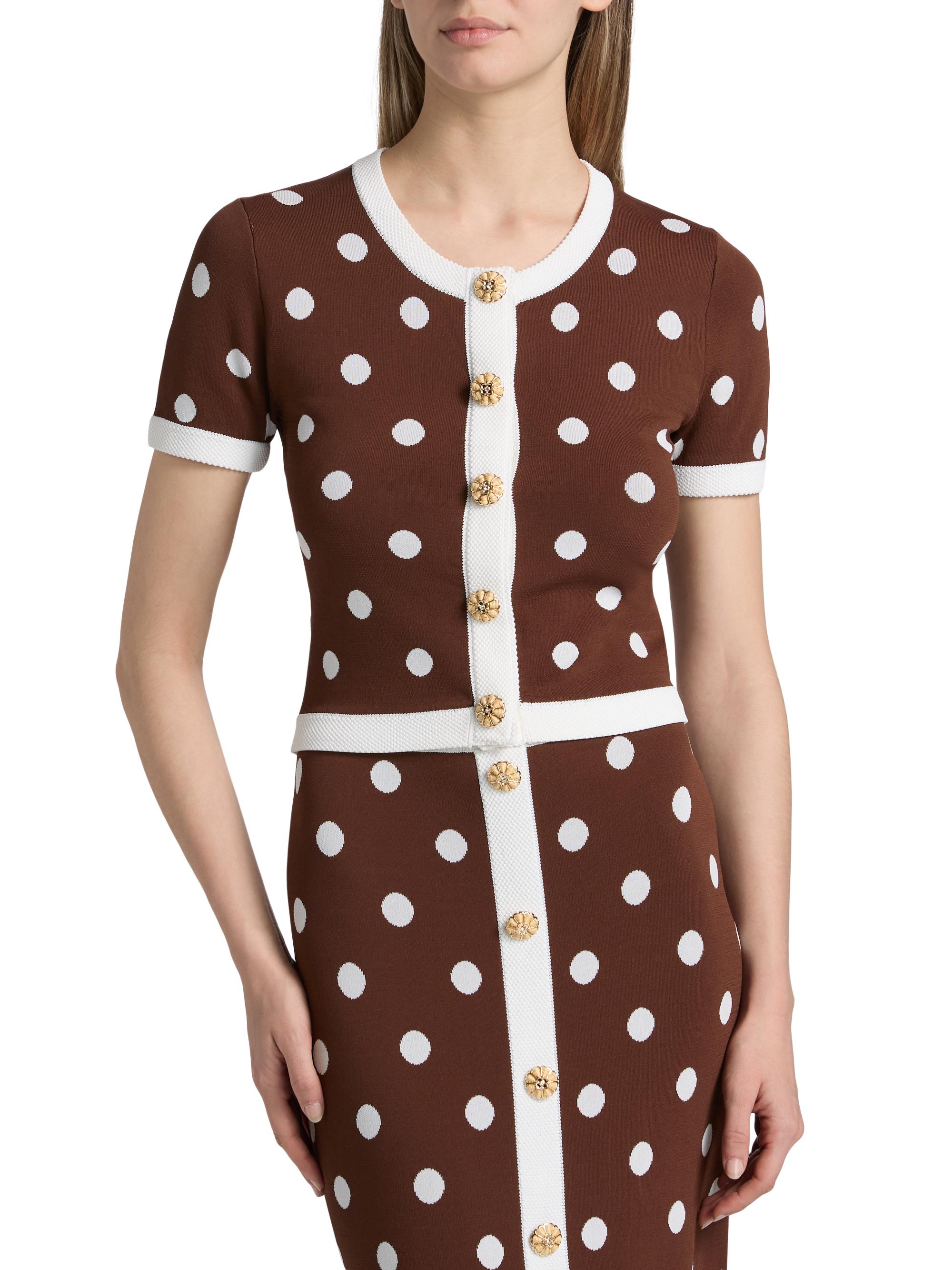 Cara Cara Sona Polka Dot Knit Top | Saks Fifth Avenue