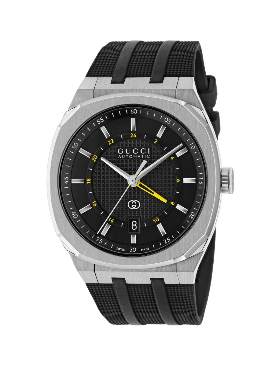 Gucci Gucci 25H Stainless Steel-Rubber Watch | Saks Fifth Avenue