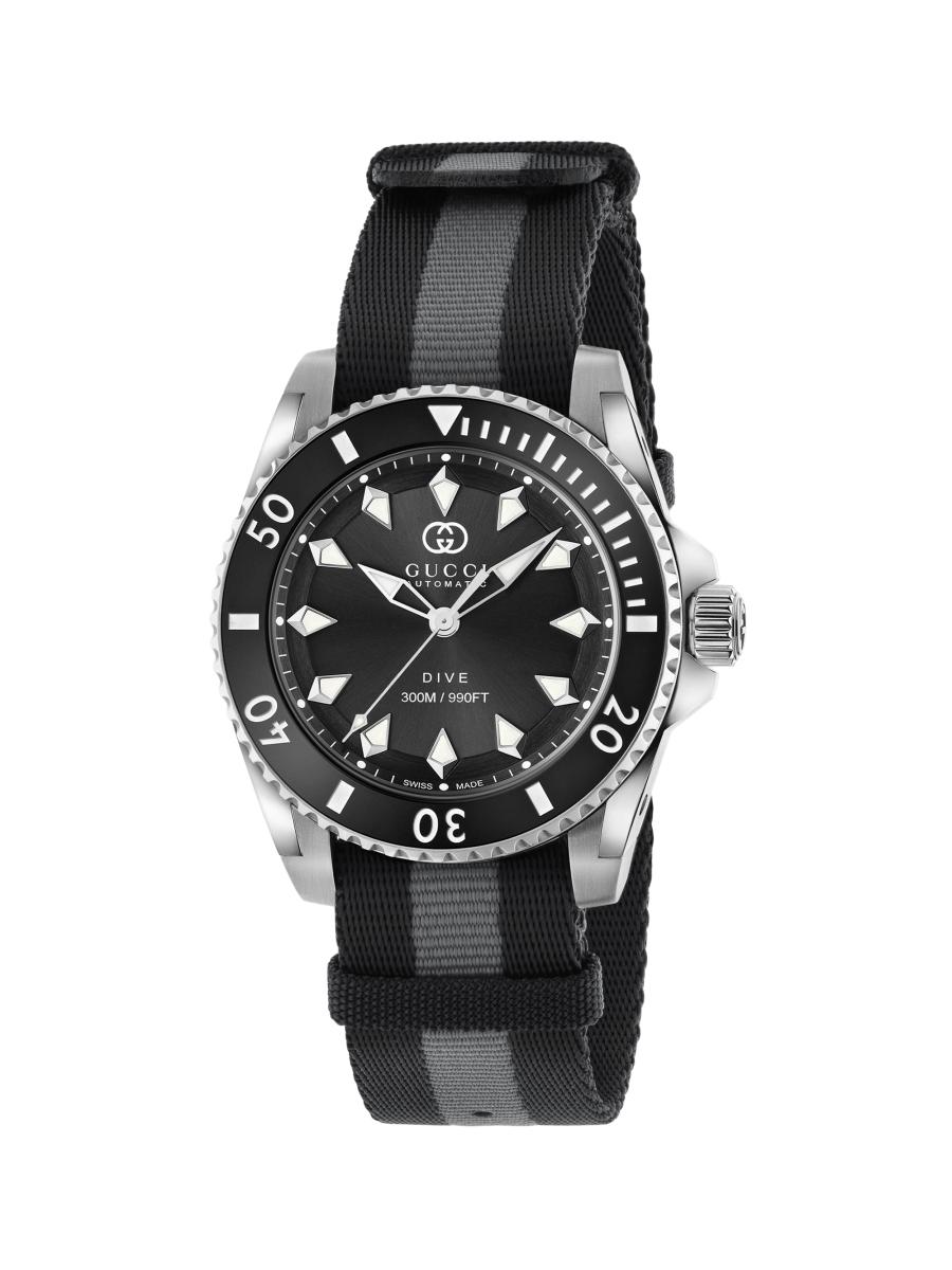 Gucci Gucci Dive Stainless Steel & Ceramic Watch/38MM | Saks Fifth Avenue