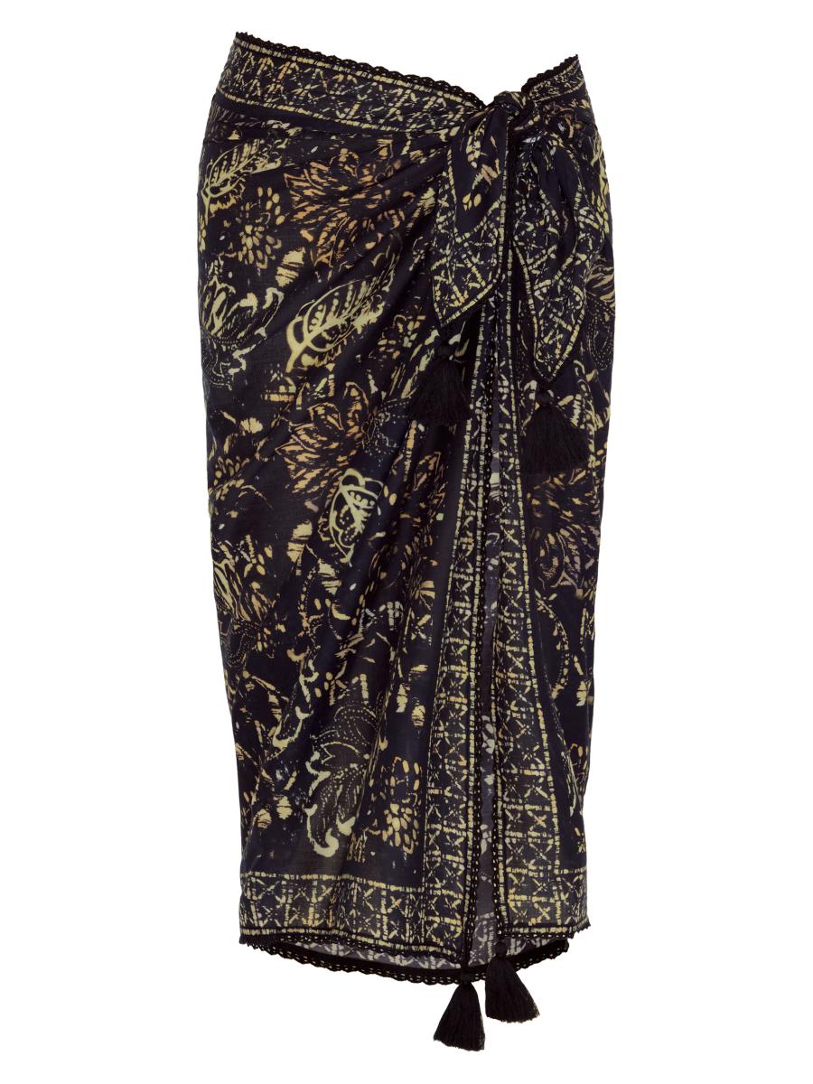 Magicsuit Balinese Botanical Print Cotton Pareo | Saks Fifth Avenue