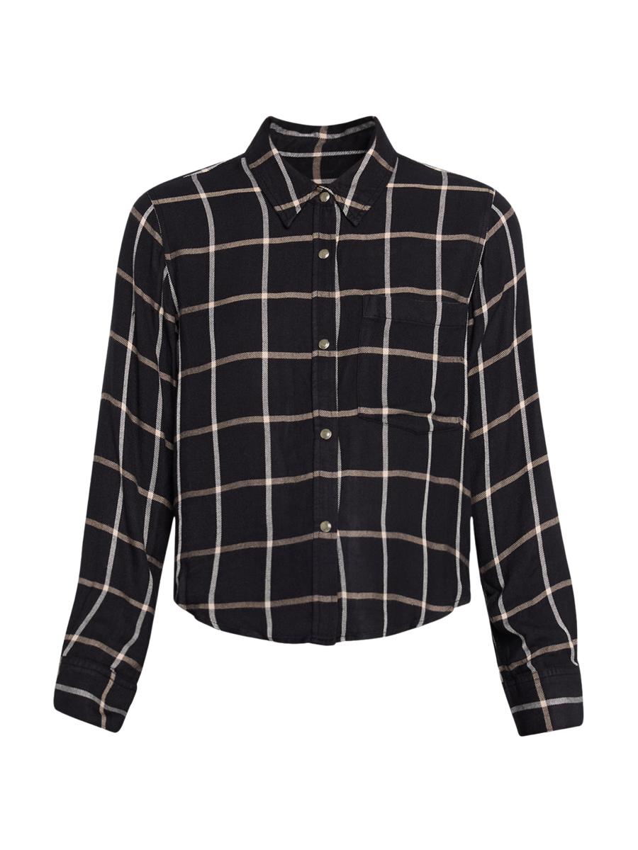 Rails Malin Plaid Cropped Boxy Shirt | Saks Fifth Avenue