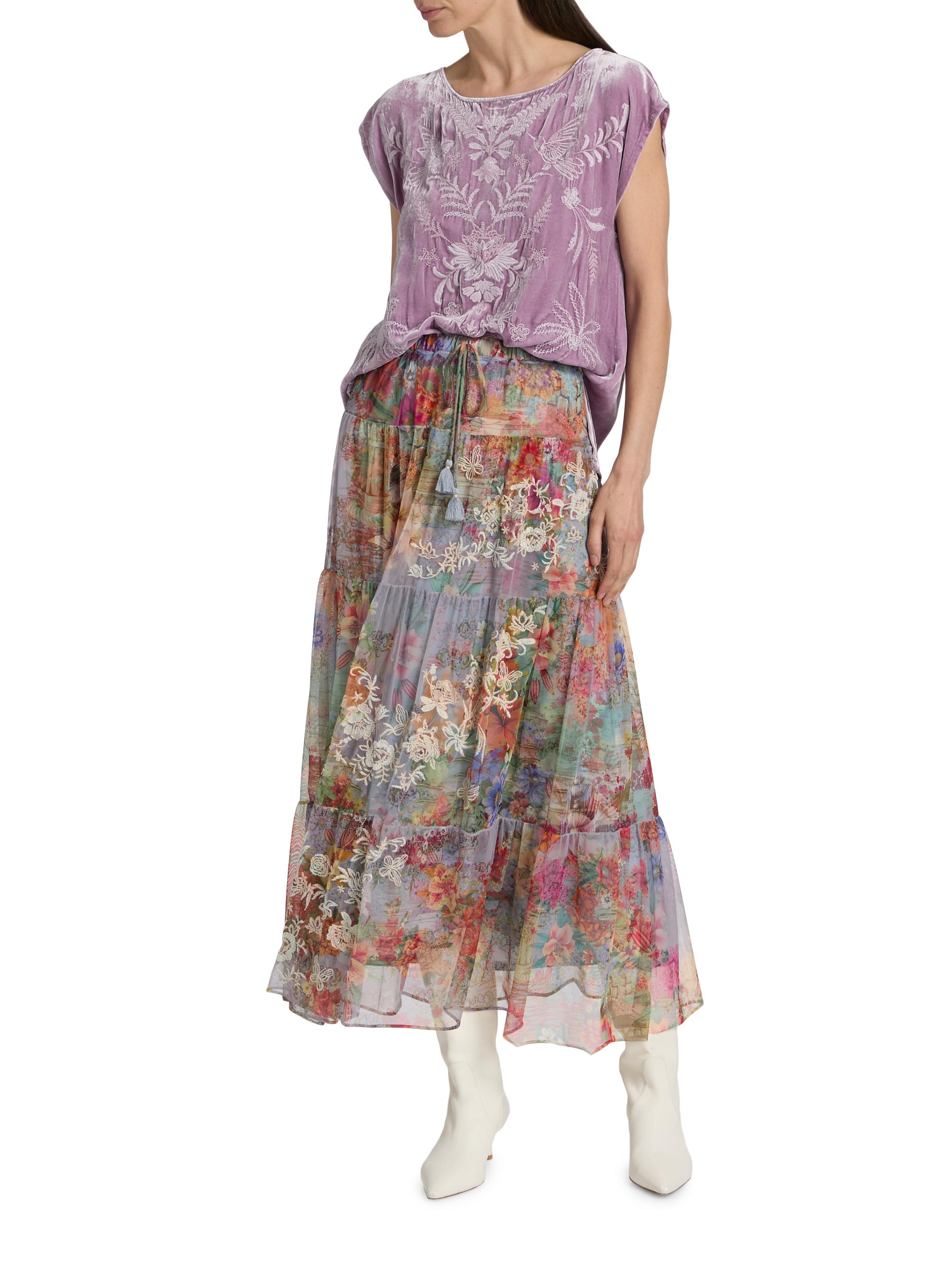 Johnny Was Relaxed Velvet Tank | Saks Fifth Avenue