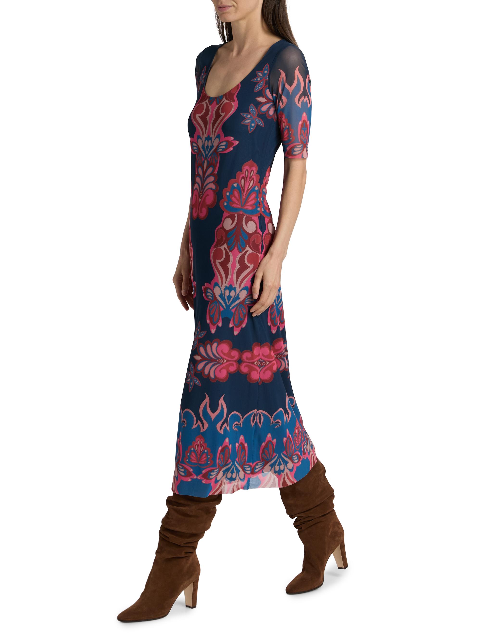 Johnny Was Maya Mesh Midi-Dress | Saks Fifth Avenue