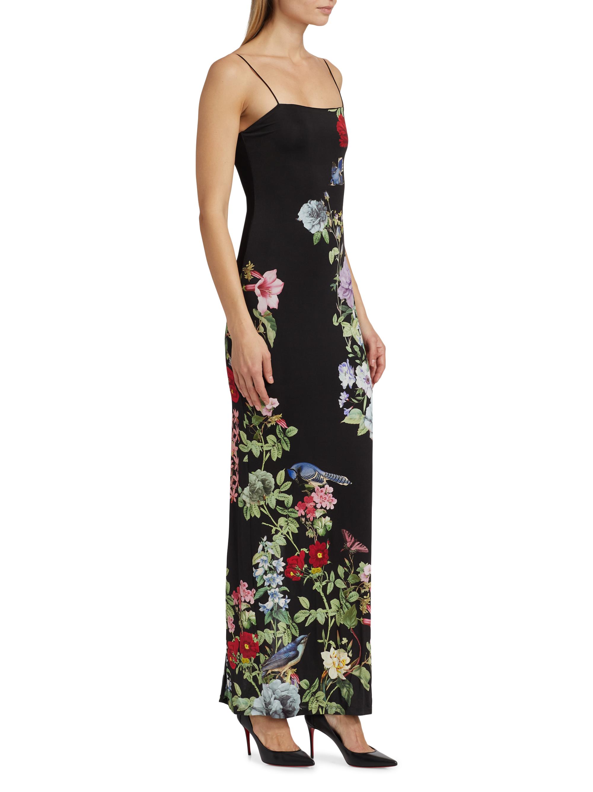 ALICE + OLIVIA Fifi Floral Maxi Slip Dress | Saks Fifth Avenue