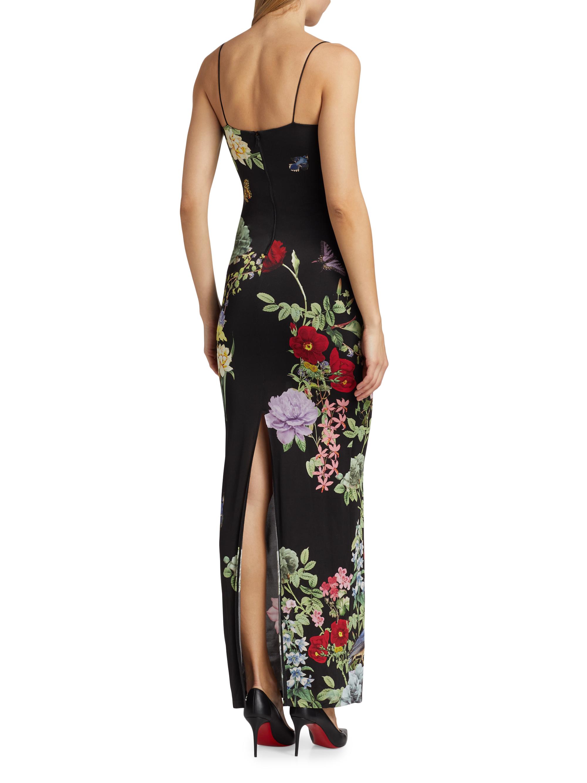ALICE + OLIVIA Fifi Floral Maxi Slip Dress | Saks Fifth Avenue