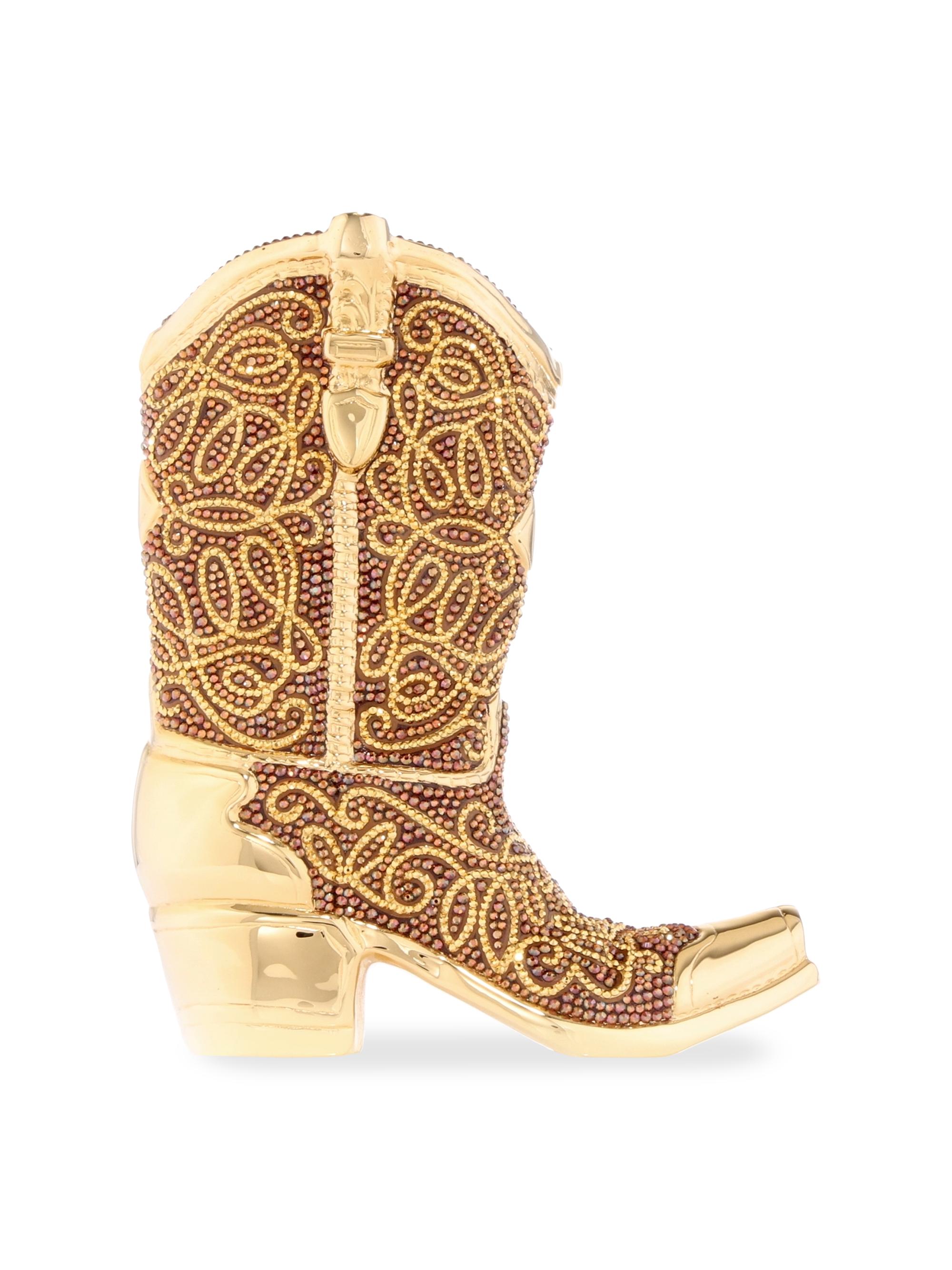 Judith Leiber Couture Crystal-Embellished Cowboy-Boot Convertible ...