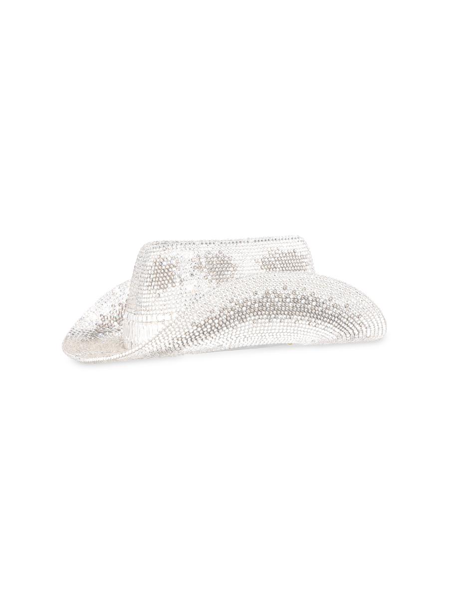 Judith Leiber Couture Cowboy Hat Jane Crystal-Embellished Convertible ...