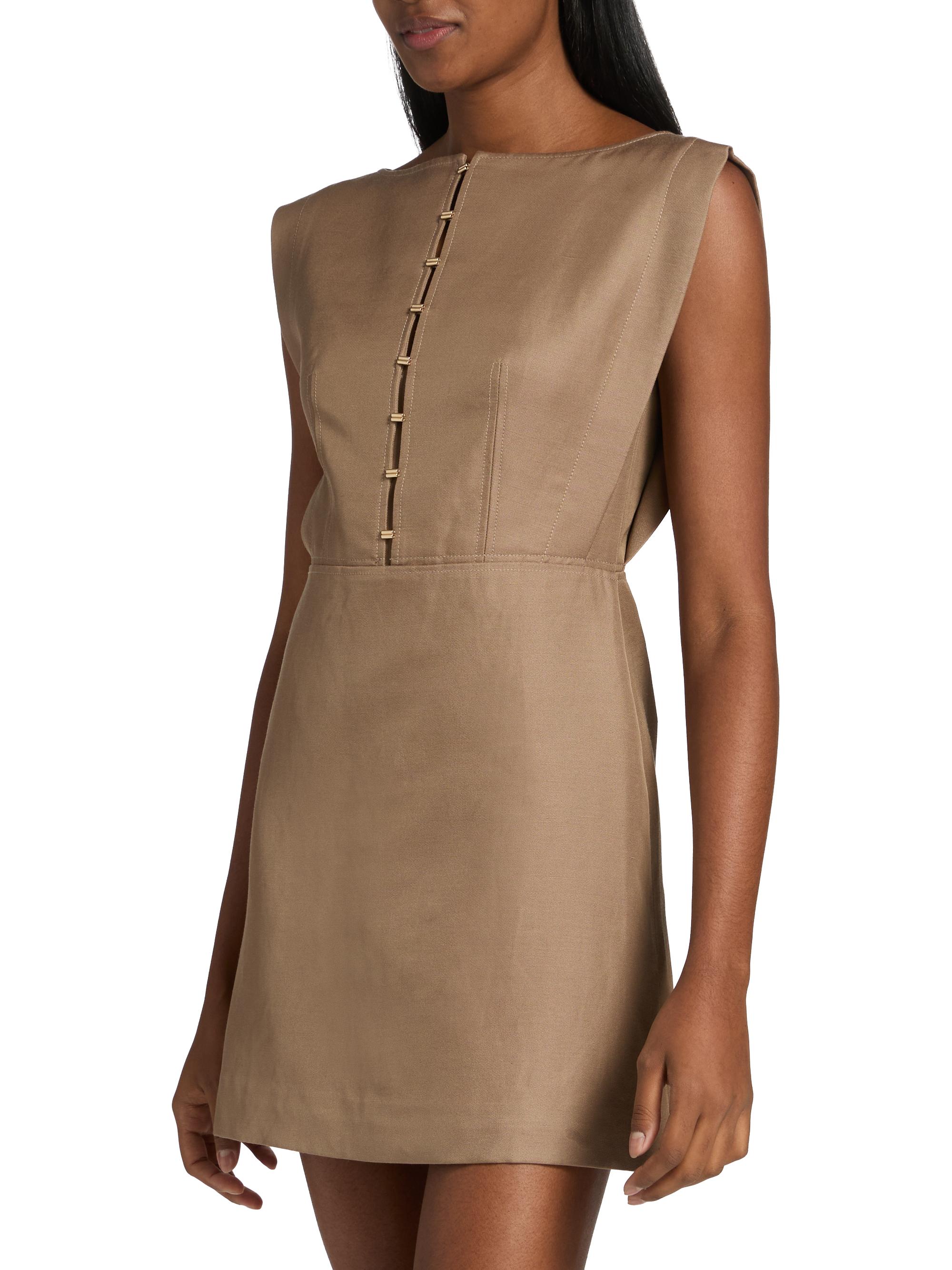 Acler Grindale Hardware-Detail Stretch-Cotton Minidress | Saks Fifth Avenue