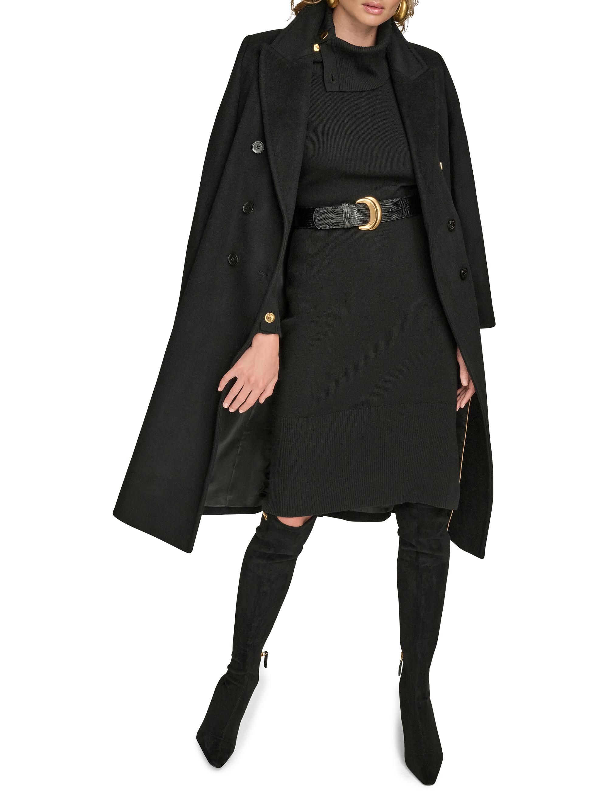 Donna Karan New York Wool-Blend Double-Breasted Reefer Coat | Saks ...