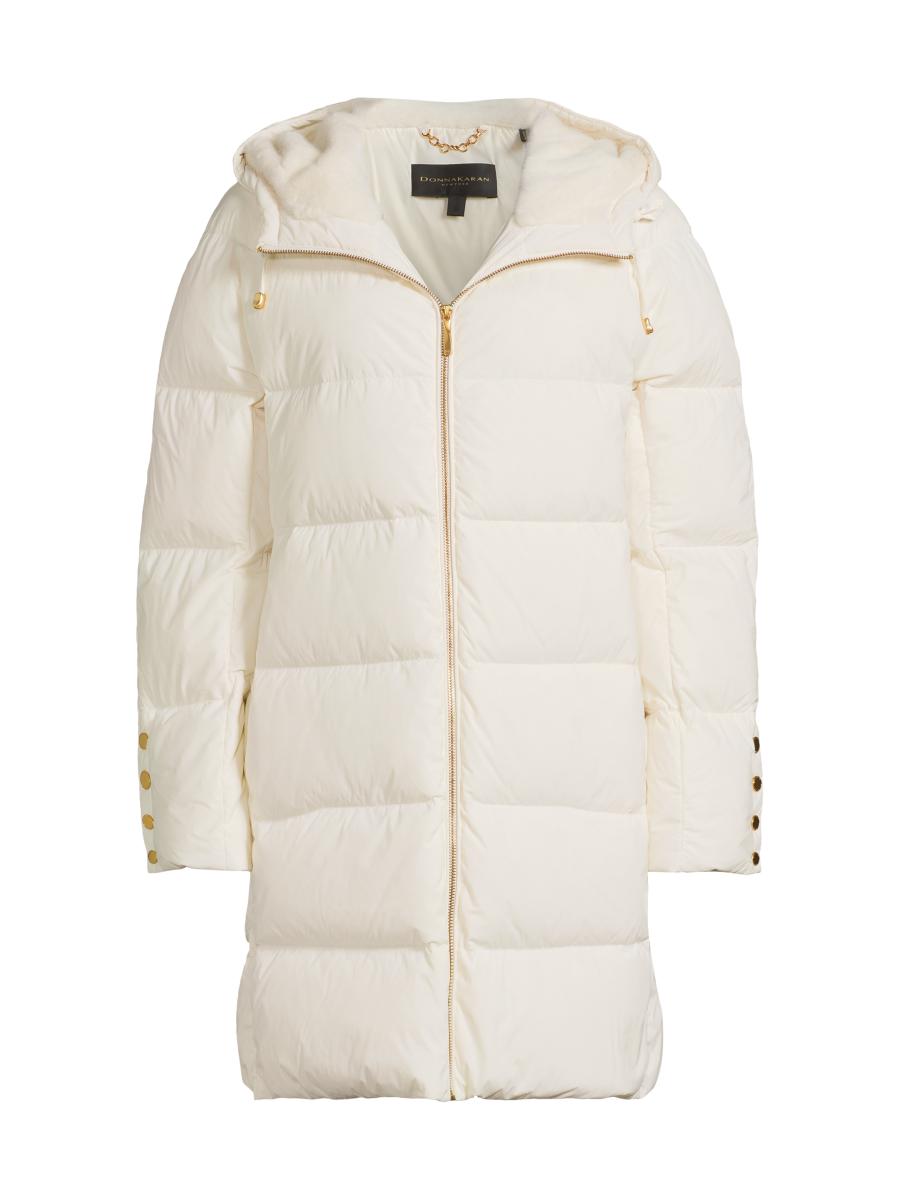 Donna Karan New York Down Hooded Puffer Coat | Saks Fifth Avenue