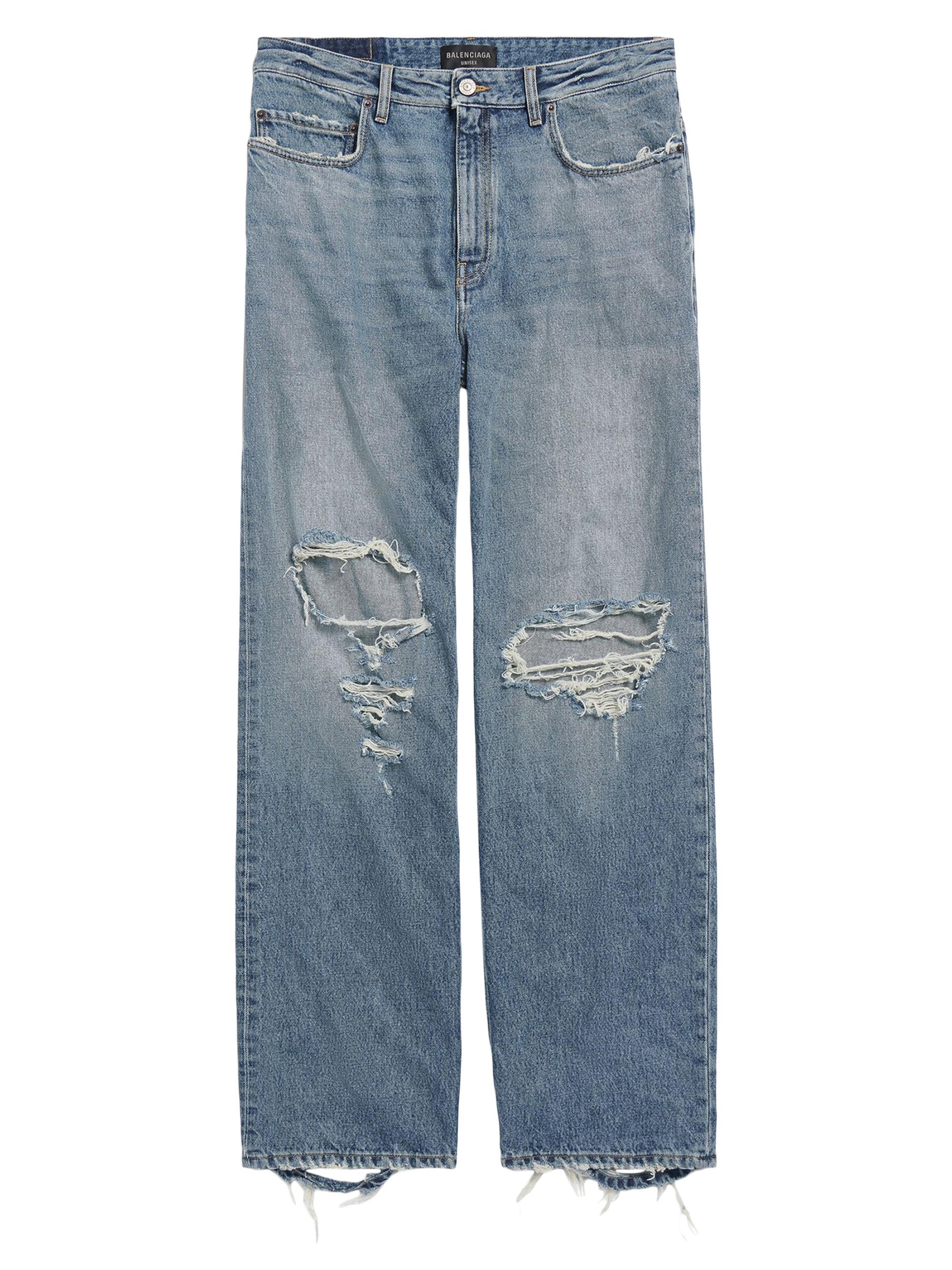 Balenciaga Ripped Medium Fit Jeans | Saks Fifth Avenue