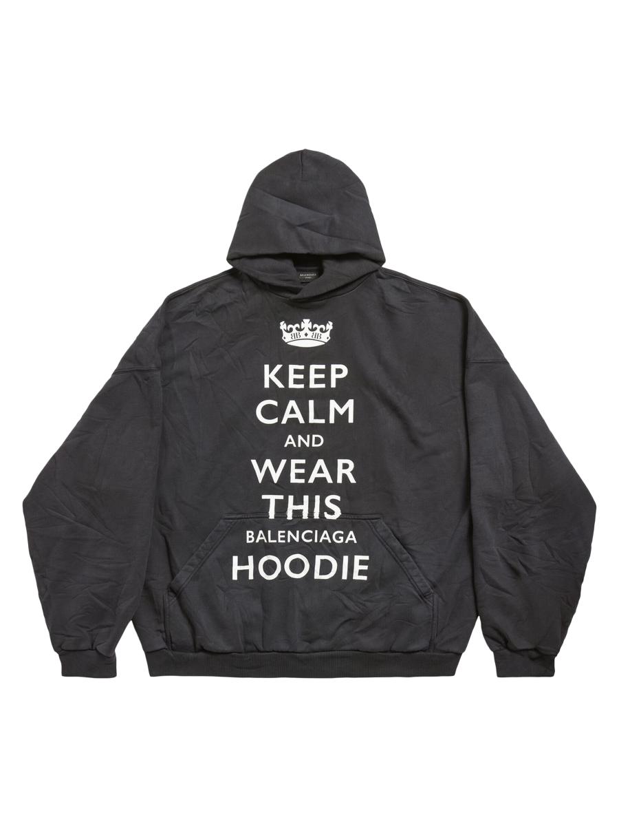 Balenciaga Keep Calm Hoodie Large Fit | Saks Fifth Avenue