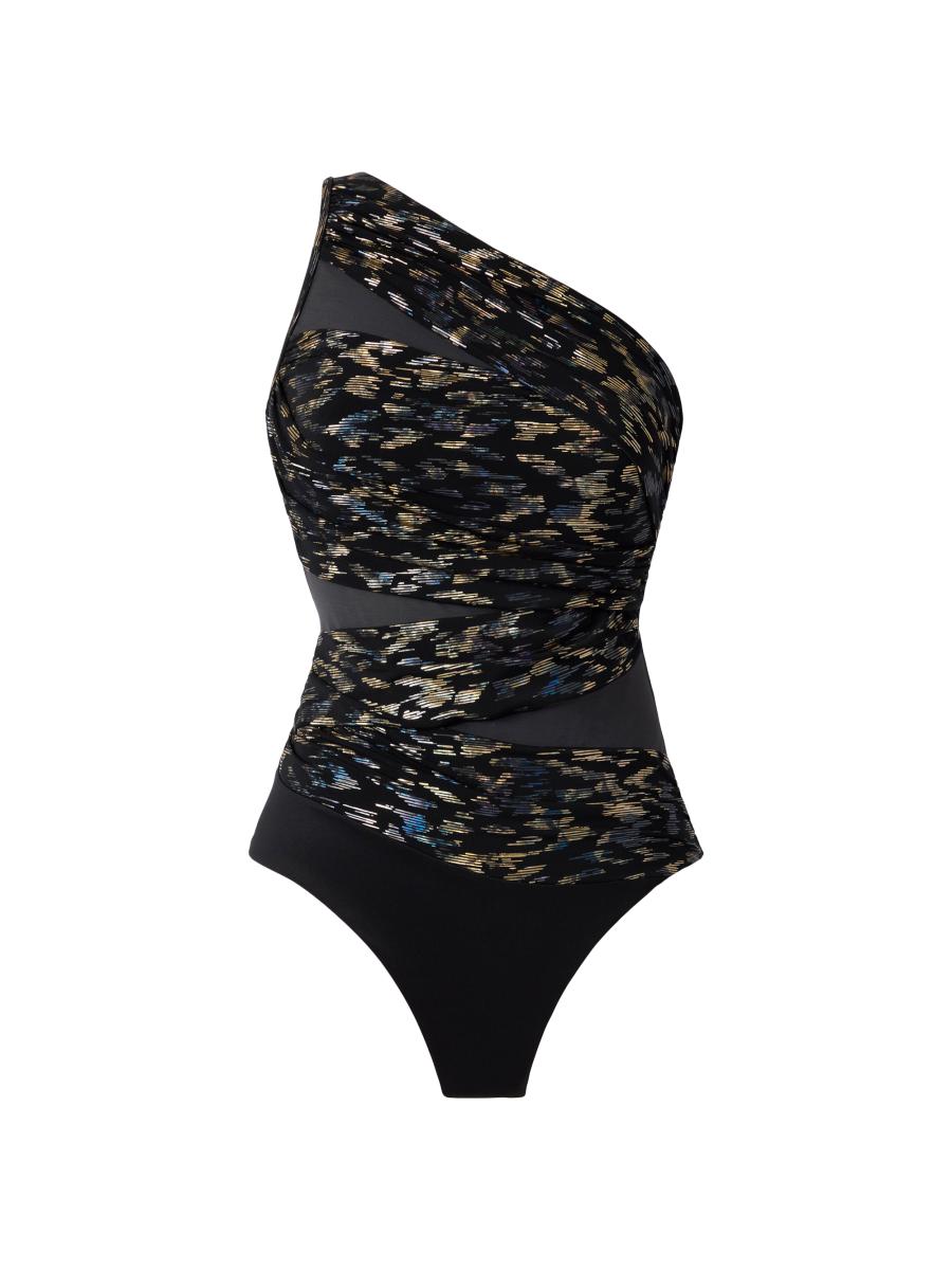 Miraclesuit Swim Sparkle Plenty Jena One-Shoulder One-Piece Swimsuit ...