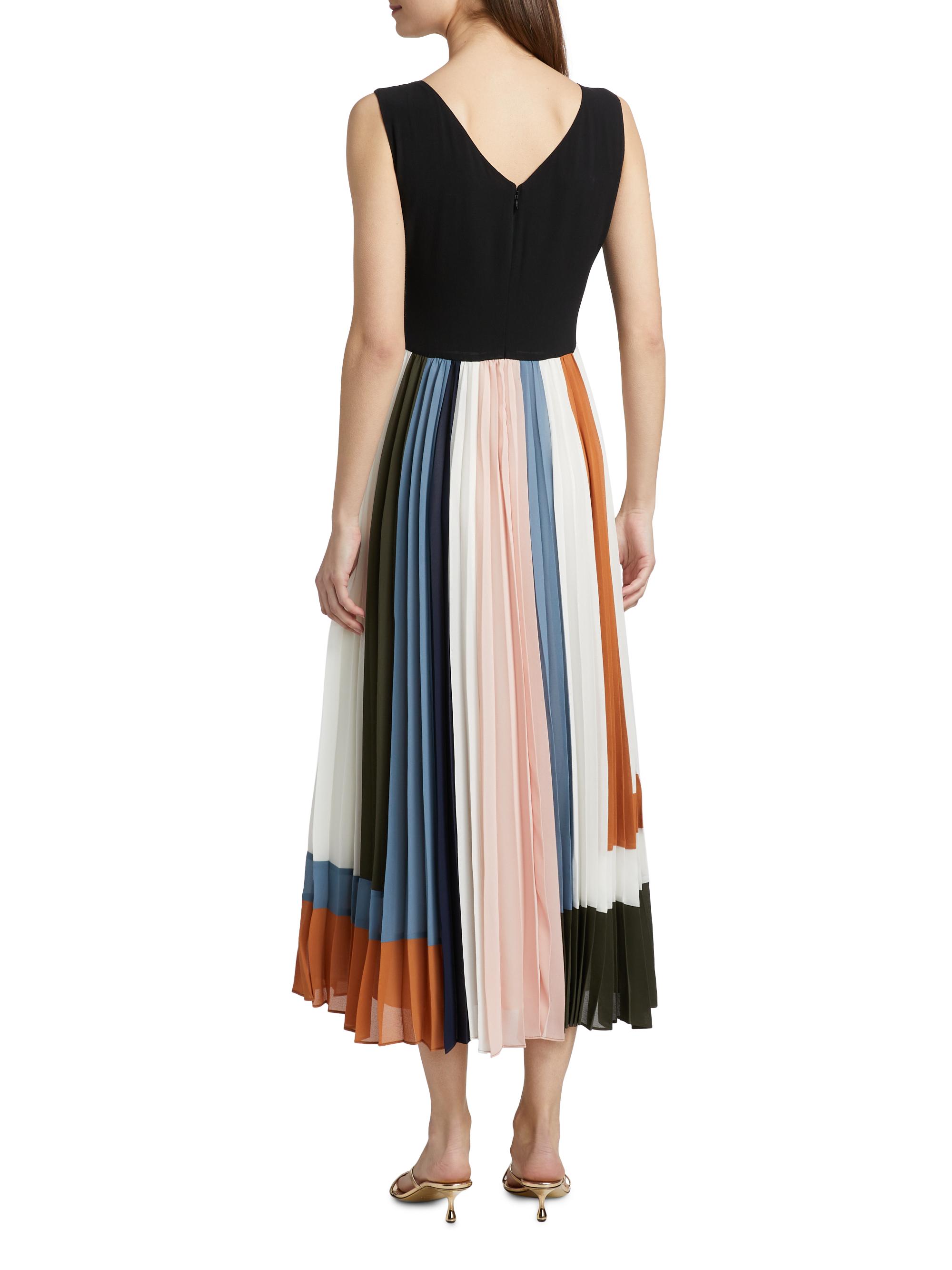 Veronica Beard Nelly Colorblock Midi-Dress | Saks Fifth Avenue
