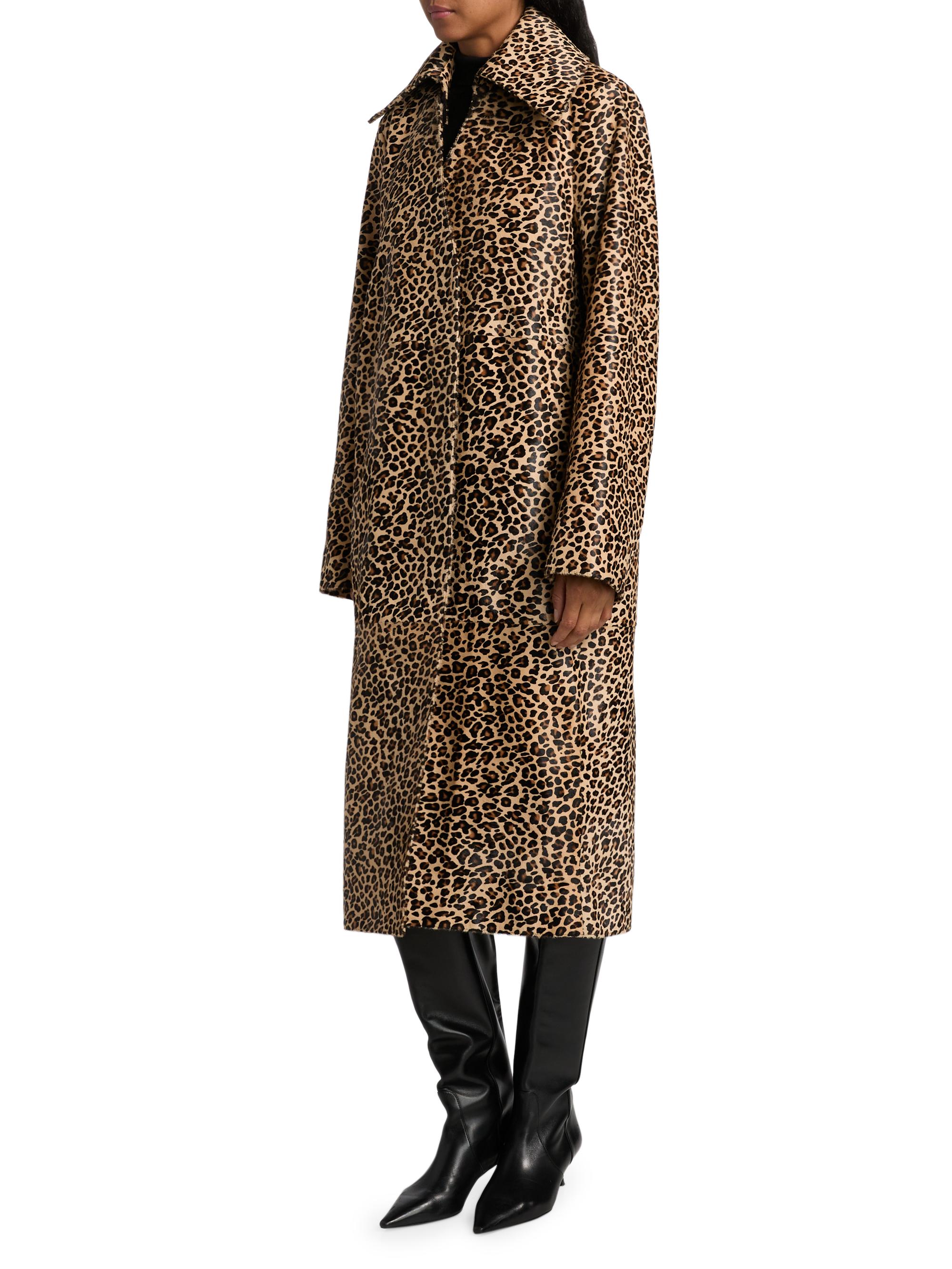 Co Cheetah Calf Hair Coat | Saks Fifth Avenue