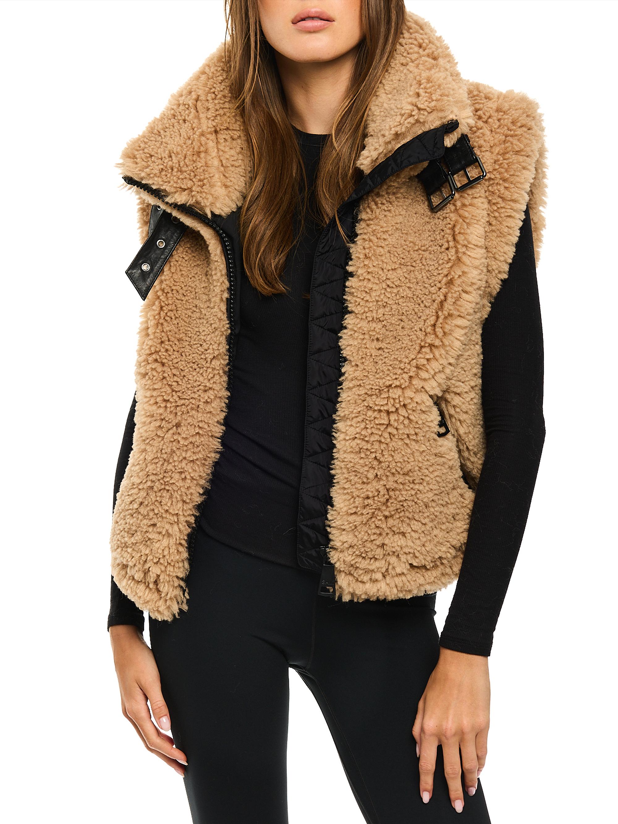 SAM. Sherpa Zip-Front Vest | Saks Fifth Avenue