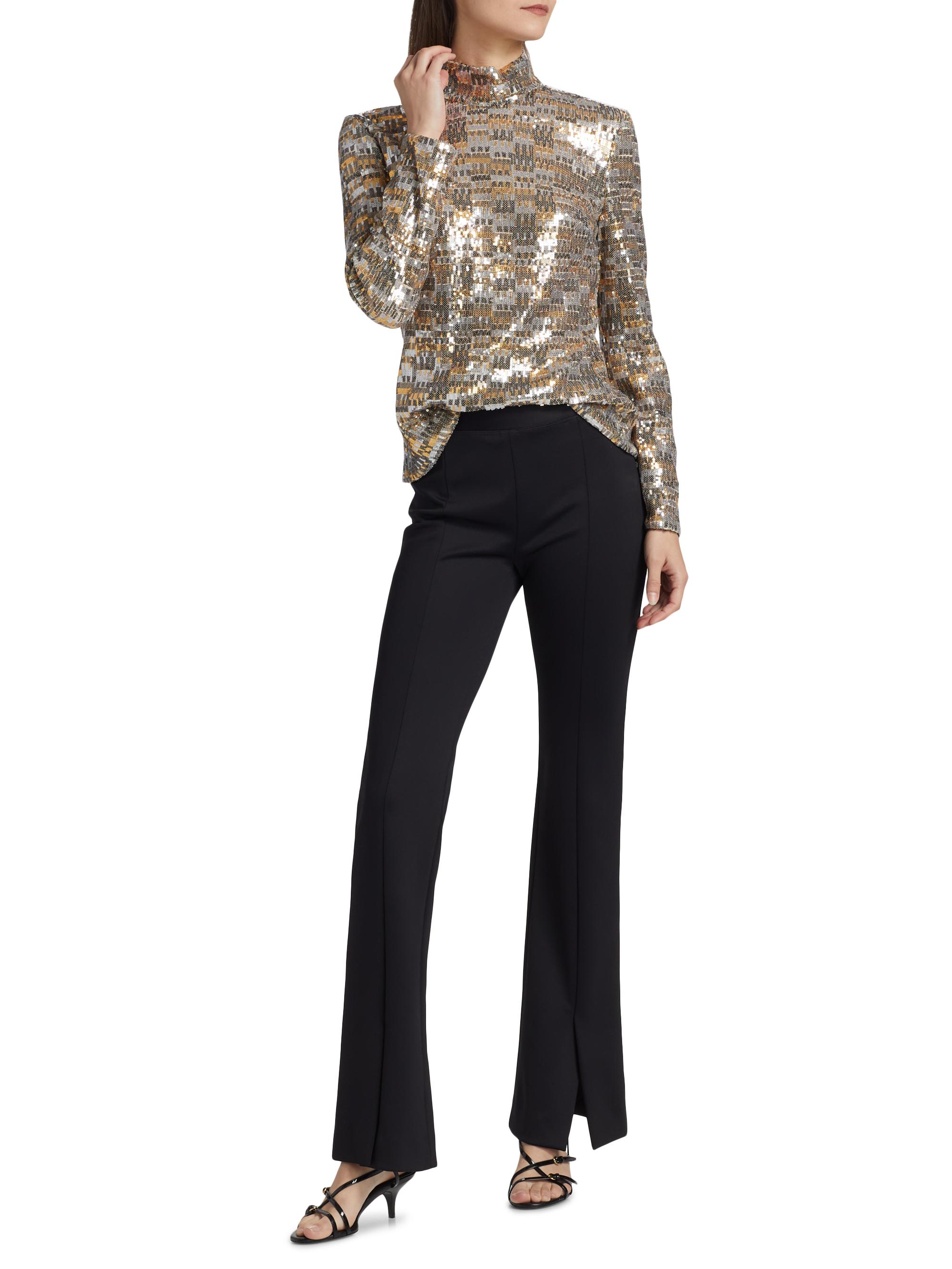 Rosetta Getty Bauhuas Mesh Sequined Top | Saks Fifth Avenue