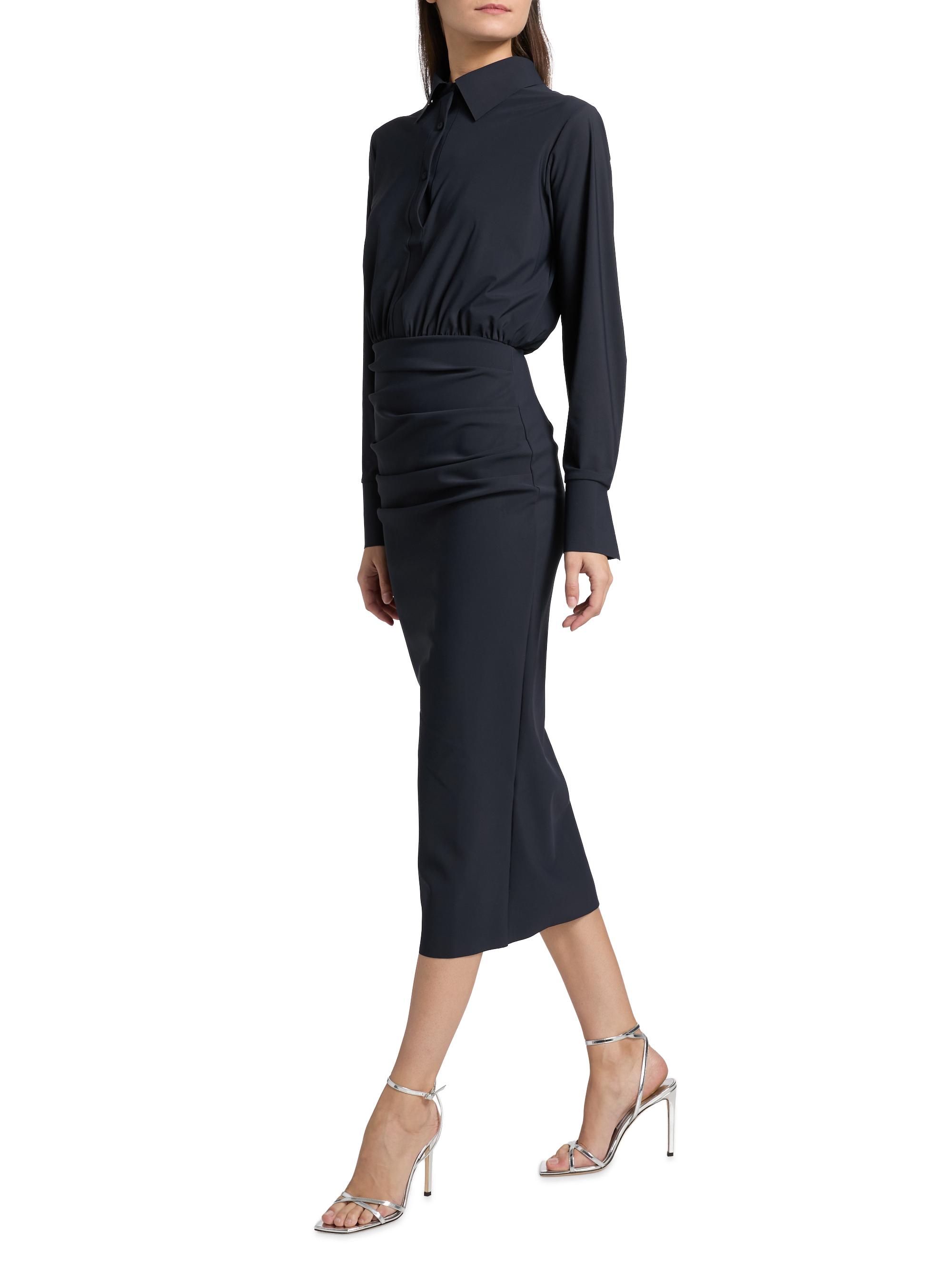 Chiara Boni La Petite Robe Azora Shirred Sheath Midi-Dress | Saks Fifth ...