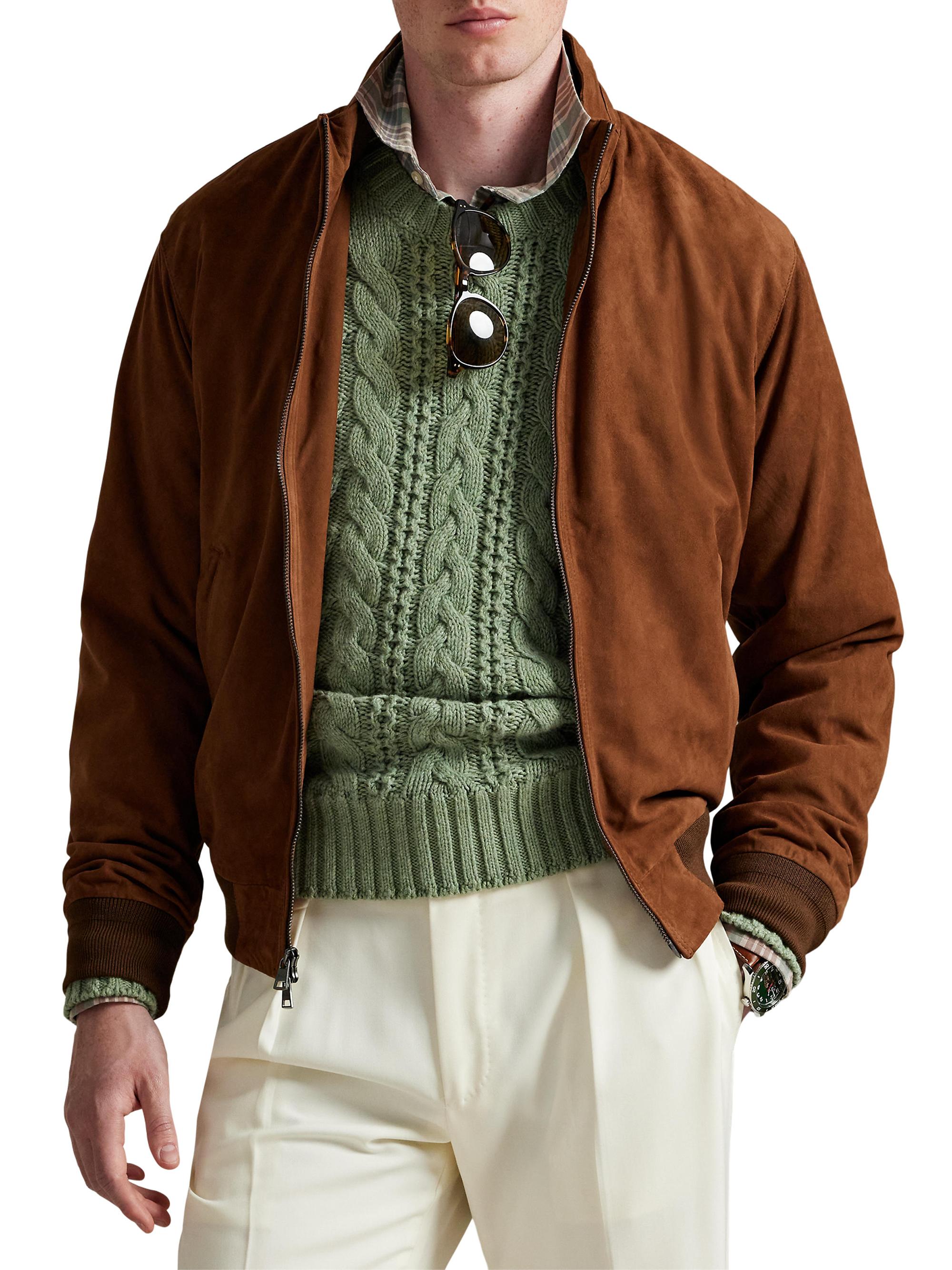 Polo Ralph Lauren Classic Suede Jacket | Saks Fifth Avenue