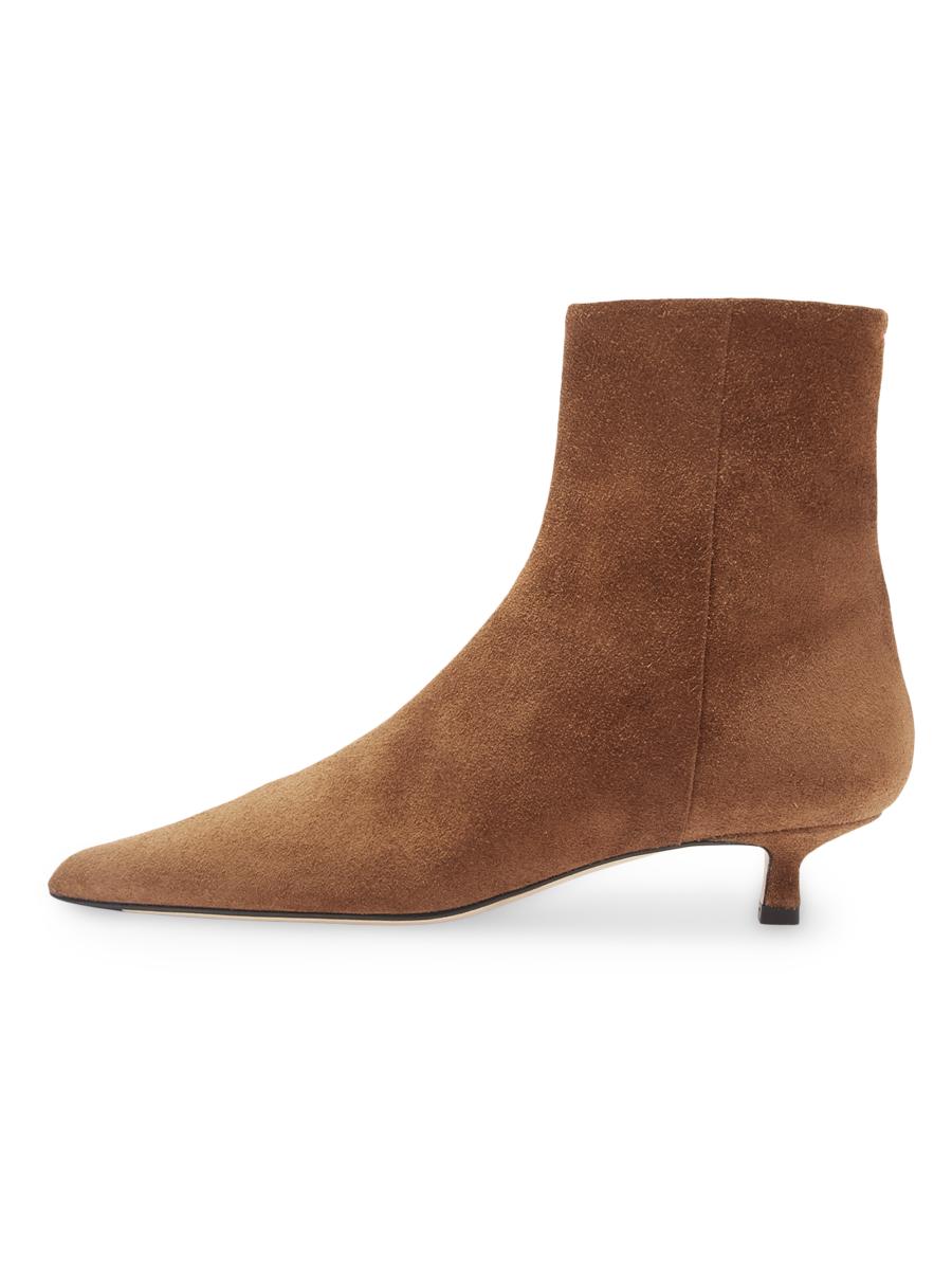 aeyde Sofie 35MM Suede Kitten-Heel Ankle Boots | Saks Fifth Avenue
